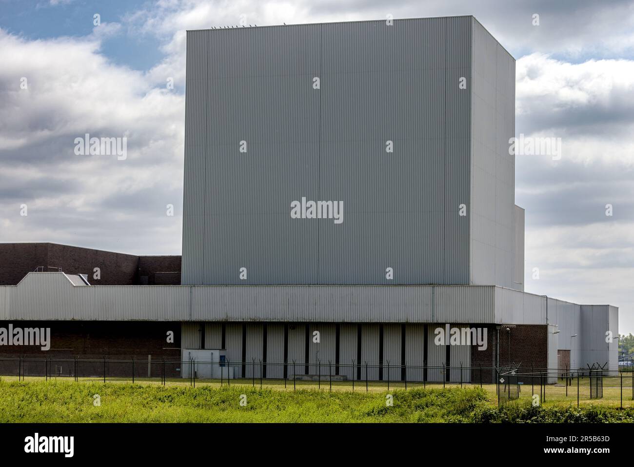 Netherlands, Dodewaard, 02-06-2023 - Exterior of the former nuclear ...