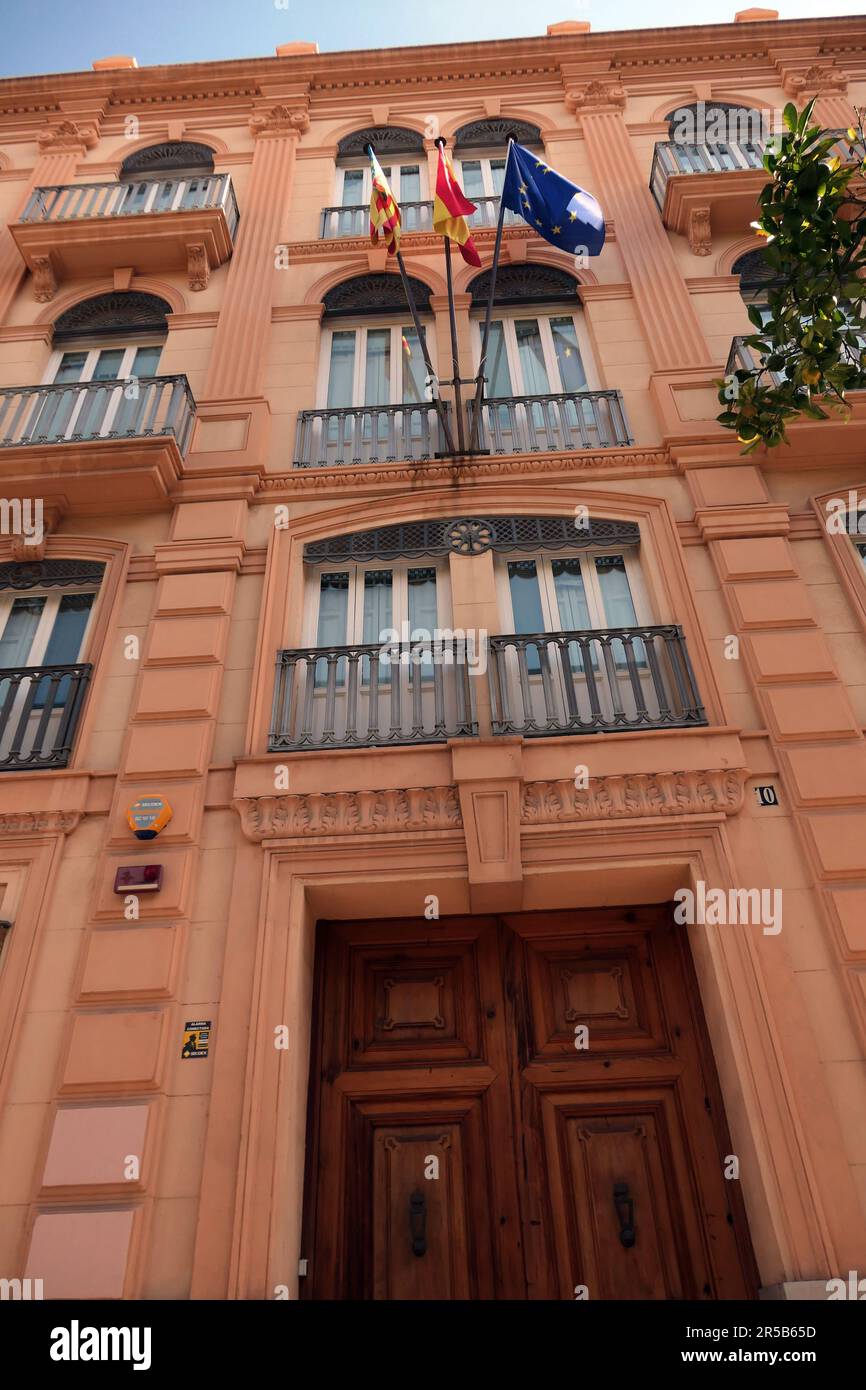 Traditional Spanish architecture in the centre of Valencia City. Spain ...