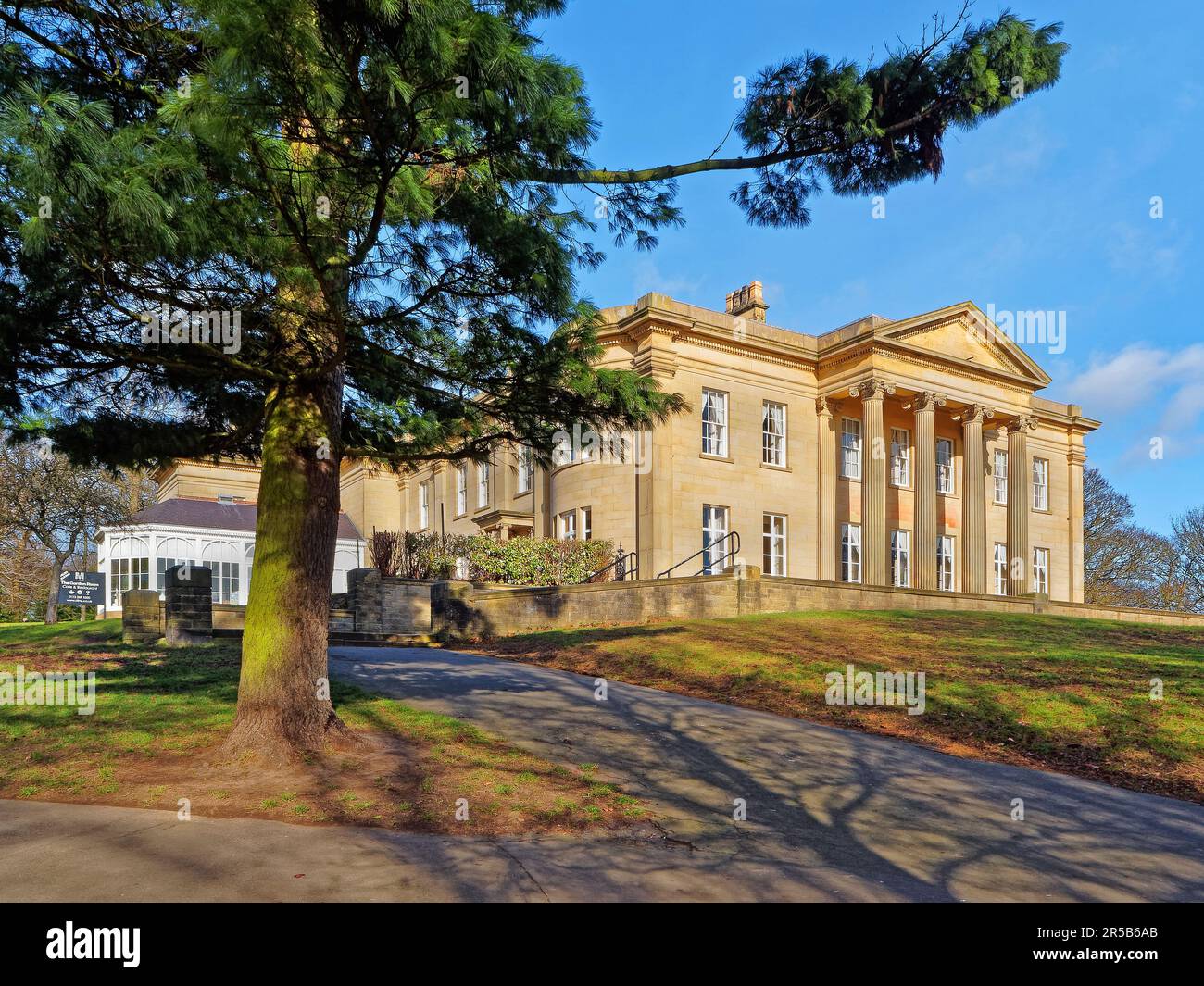 UK, West Yorkshire, Leeds, Roundhay Park, The Mansion House Stock Photo ...