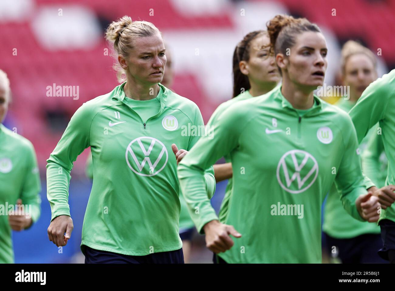 EINDHOVEN - Alexandra Popp of VfL Wolfsburg during the training session ...
