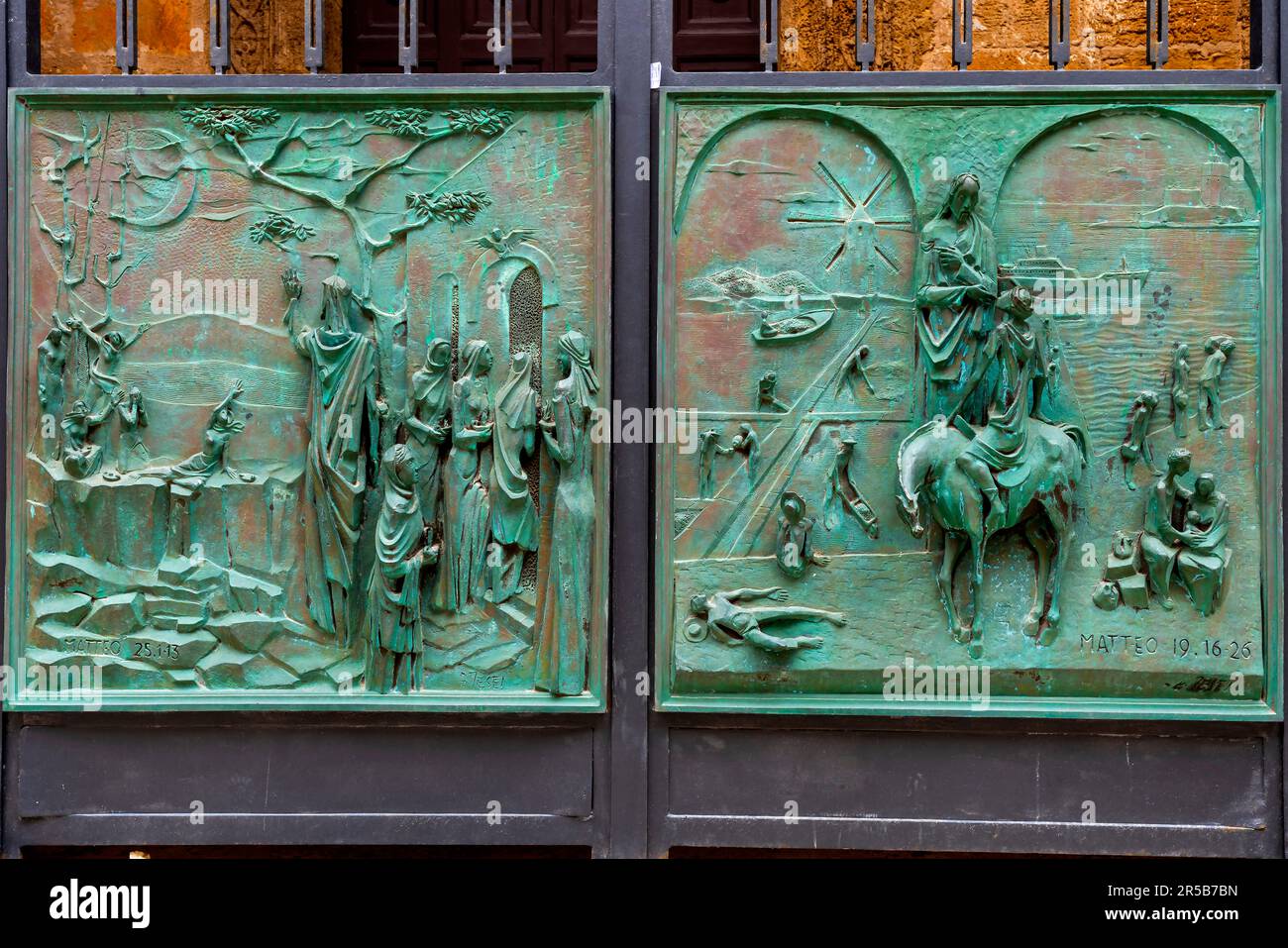 Bronze doors of Cathedral of the Roman Catholic Diocese of Trapani ...