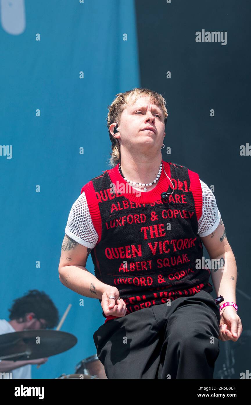 Nuremberg, Germany. 02nd June, 2023. Conor Mason (singer) of the ...