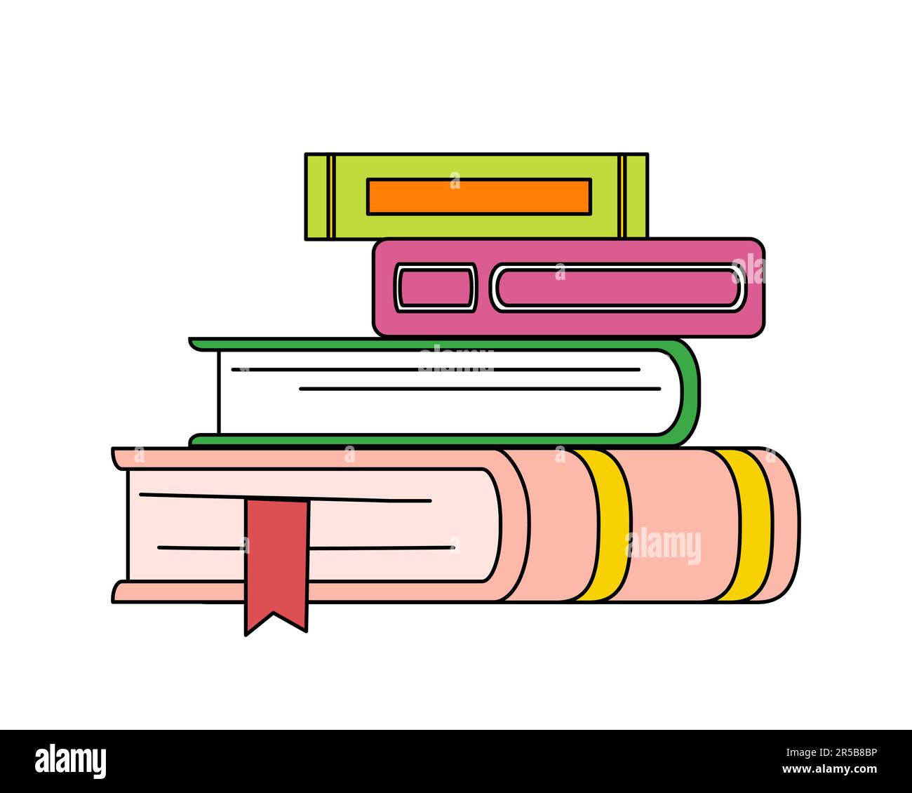 Stack business books book Stock Vector Images - Alamy