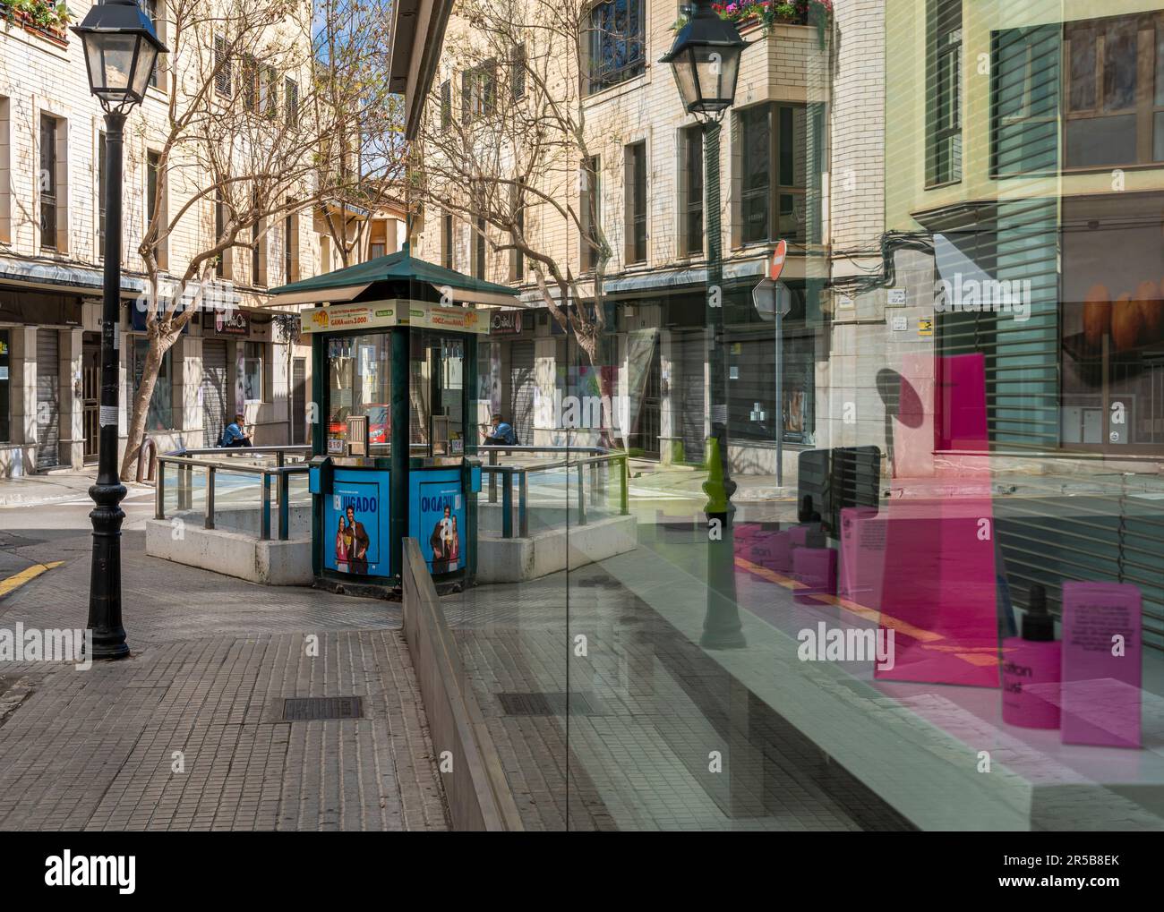 Manacor, Spain; april 30 2023: Lottery kiosk of the Spanish national ...