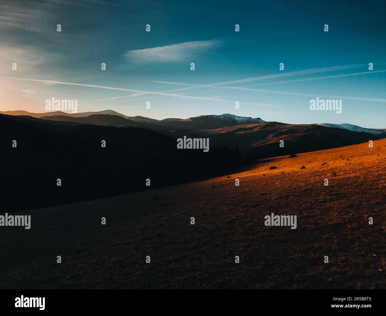 A vibrant and captivating landscape featuring a unique pattern of ...