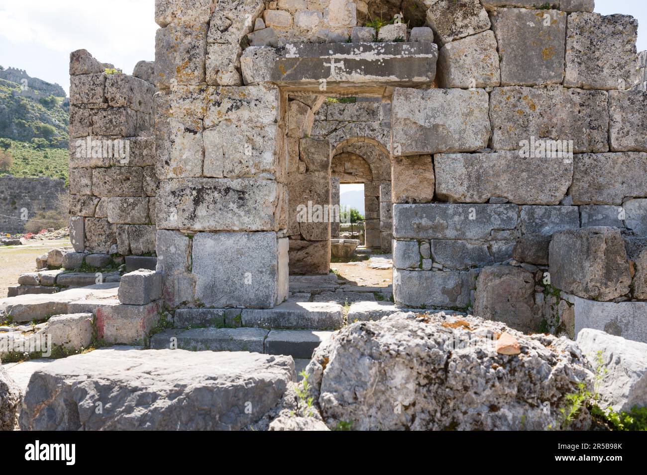 Kaunos (ancient city ruins, rock tombs), Dalyan, Muğla Province, Turkey ...