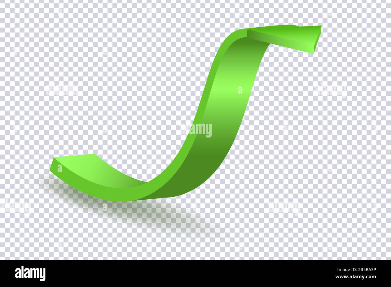 Growing Green Arrow up. Concept of sales symbol icon with realistic 3d ...
