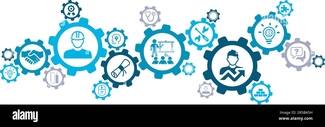 Apprenticeship / traineeship vector illustration. Banner related to ...