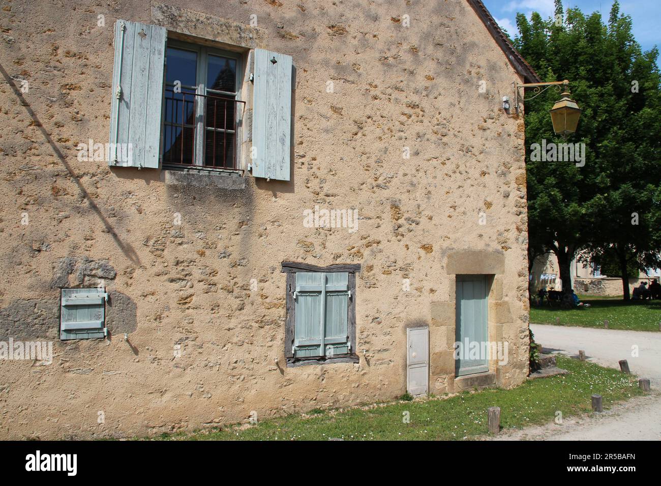 old stone house in nohant-vic (france Stock Photo - Alamy