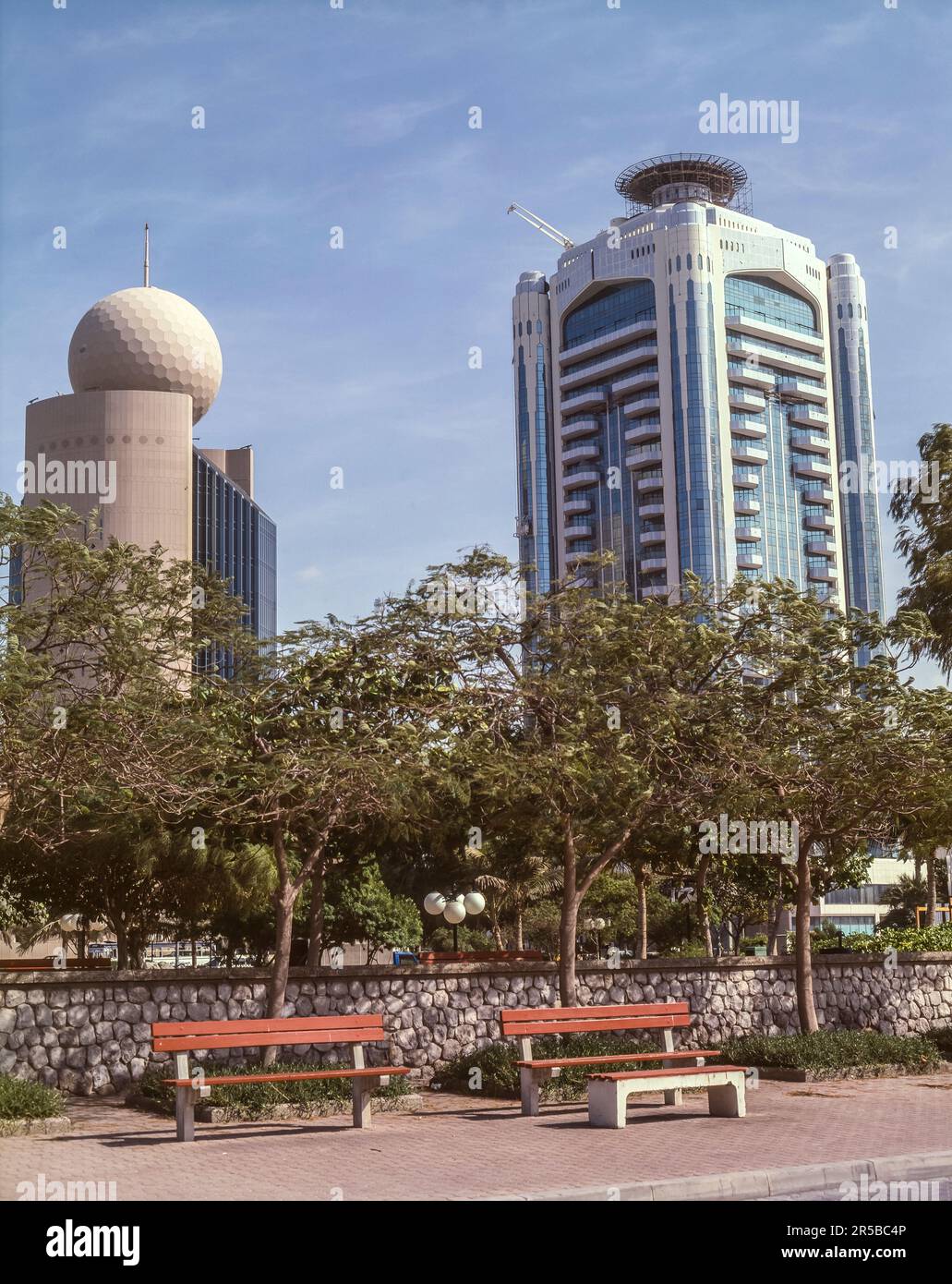Street scene from the Deira side of Dubai Creek looking towards the ...