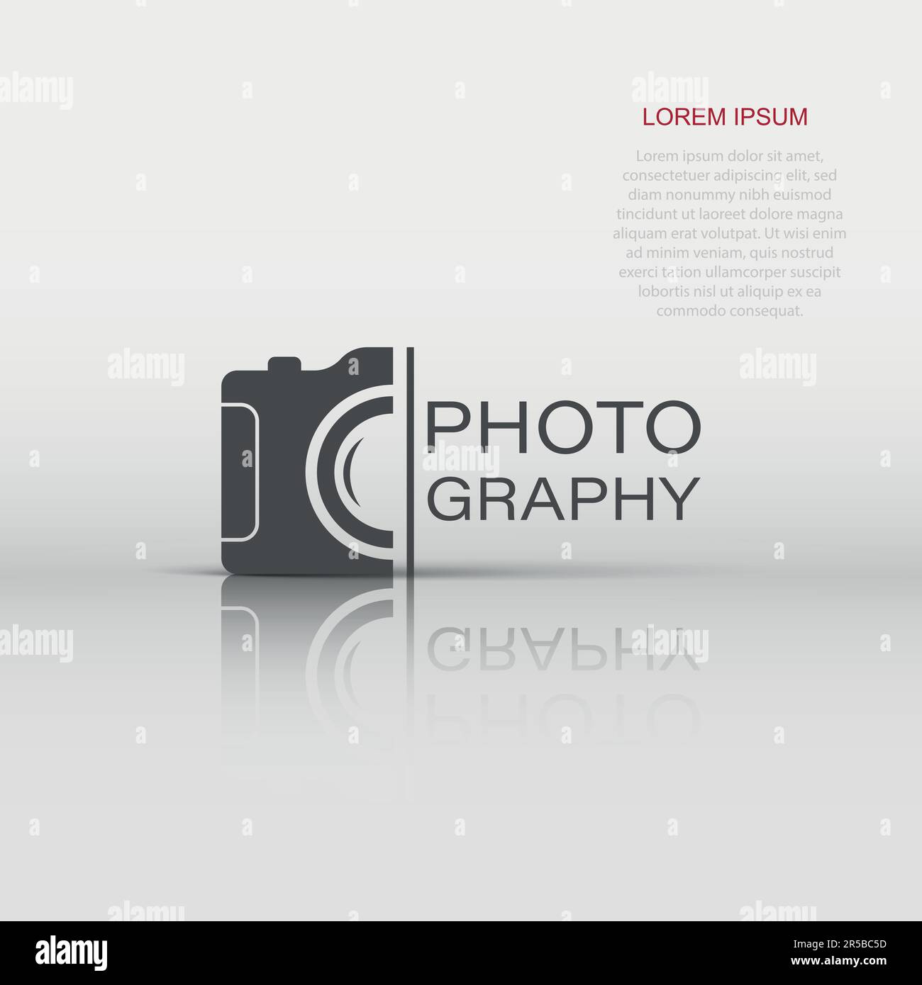 Camera device sign icon in flat style. Photography vector illustration ...
