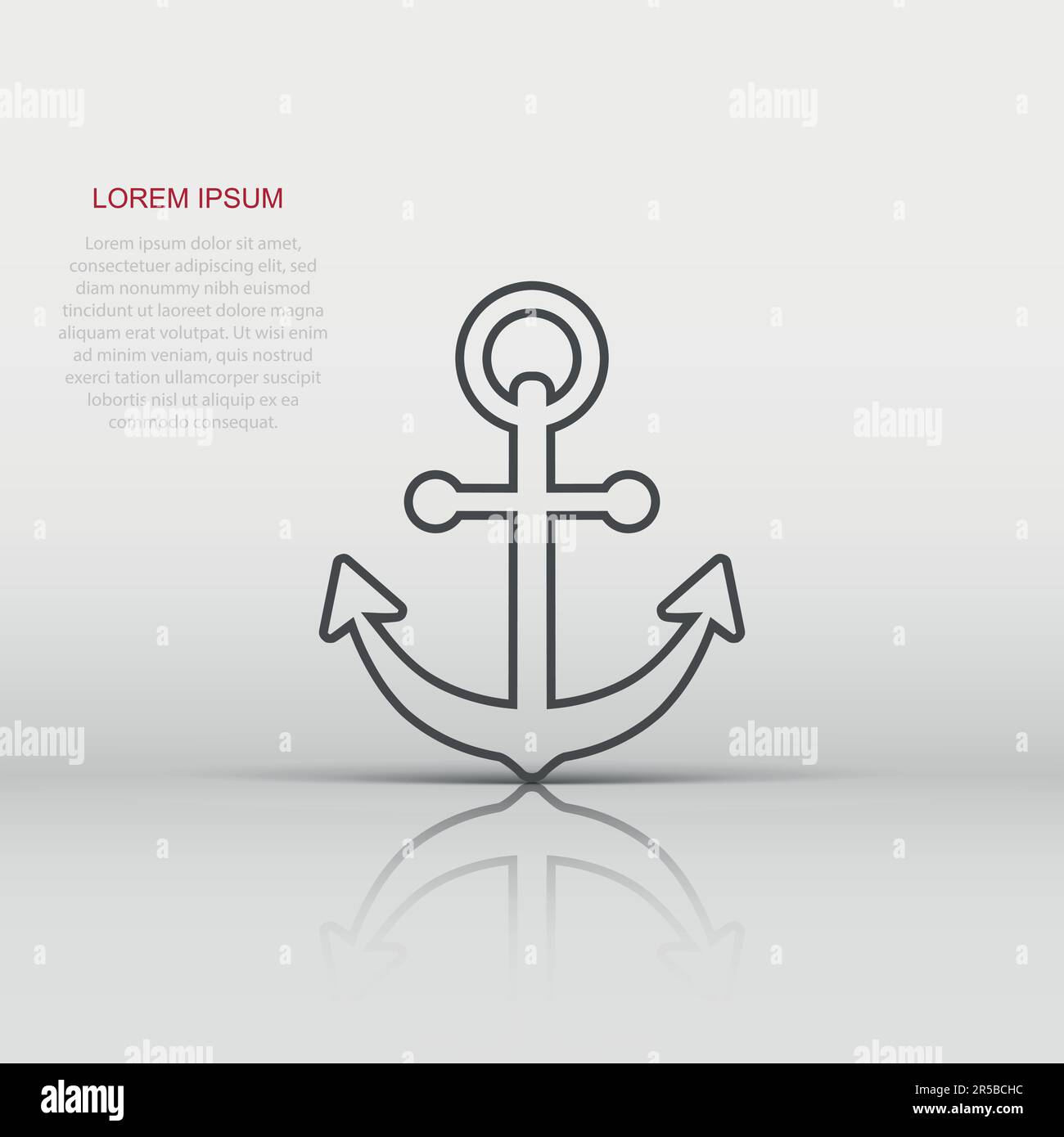 Anchor sign Stock Vector Images - Alamy