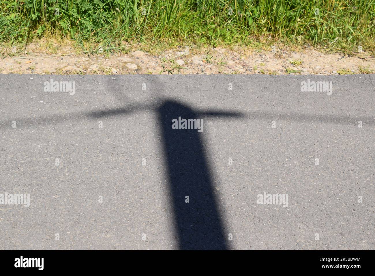 shadow of electric grid Stock Photo - Alamy