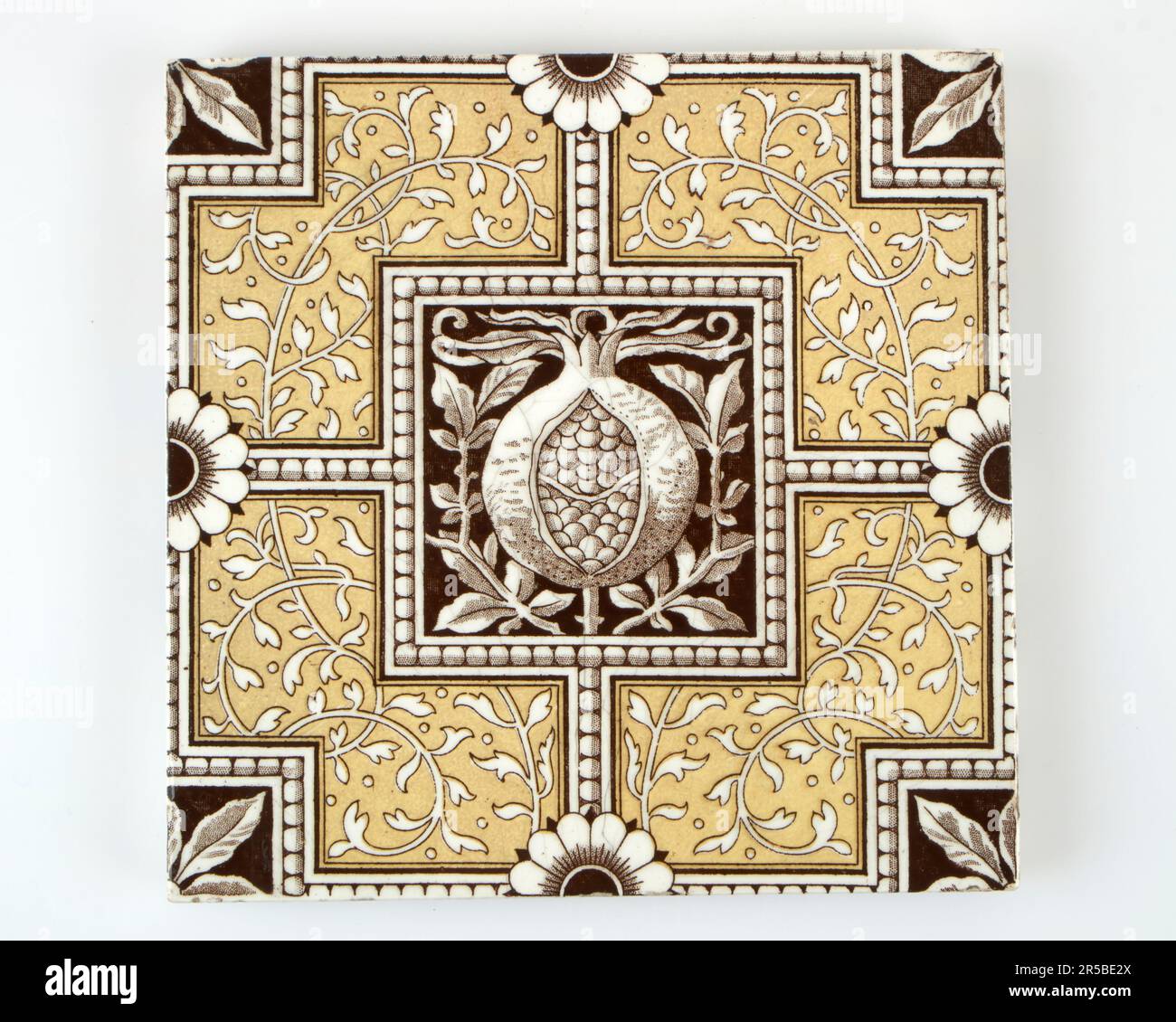 Antique 1880-1890s Minton Aesthetic Movement split pomegranate pottery ...