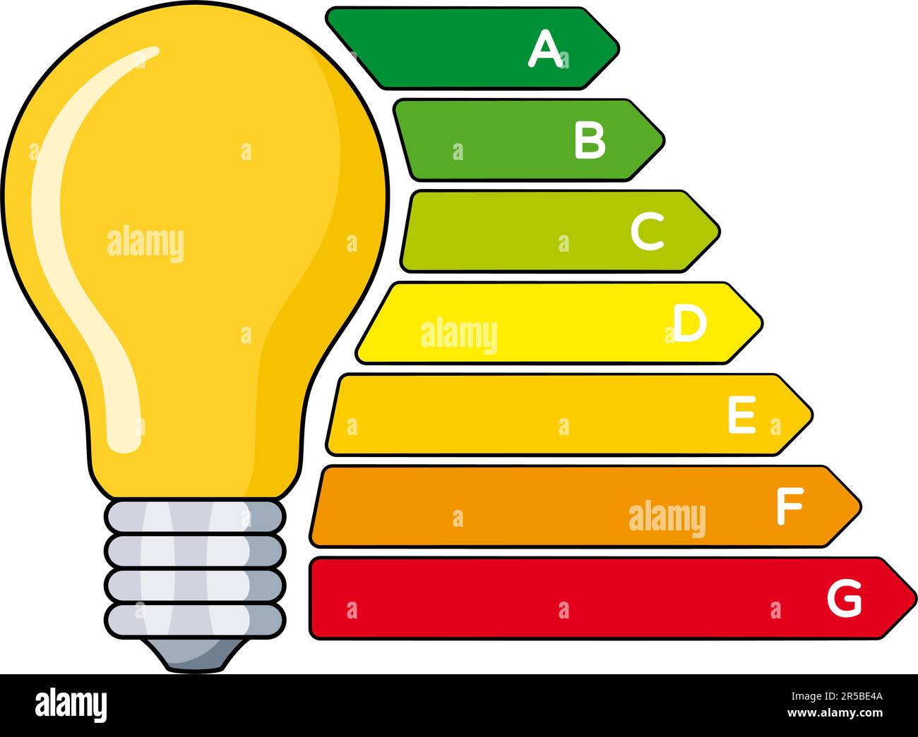 Eu energy consumption label Stock Vector Images - Alamy