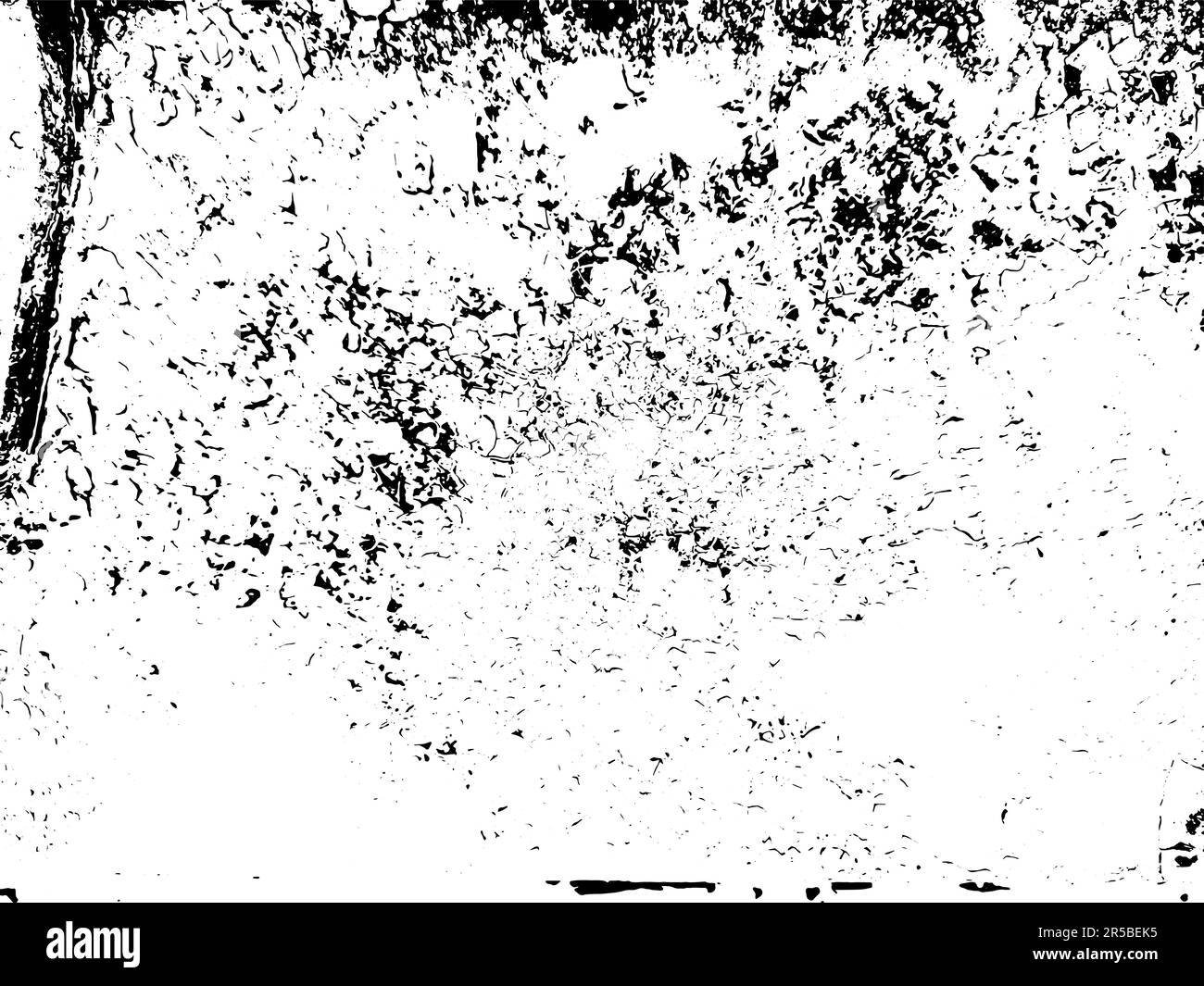 Rusty grunge texture. Aggressive damaged surface. Black white ...