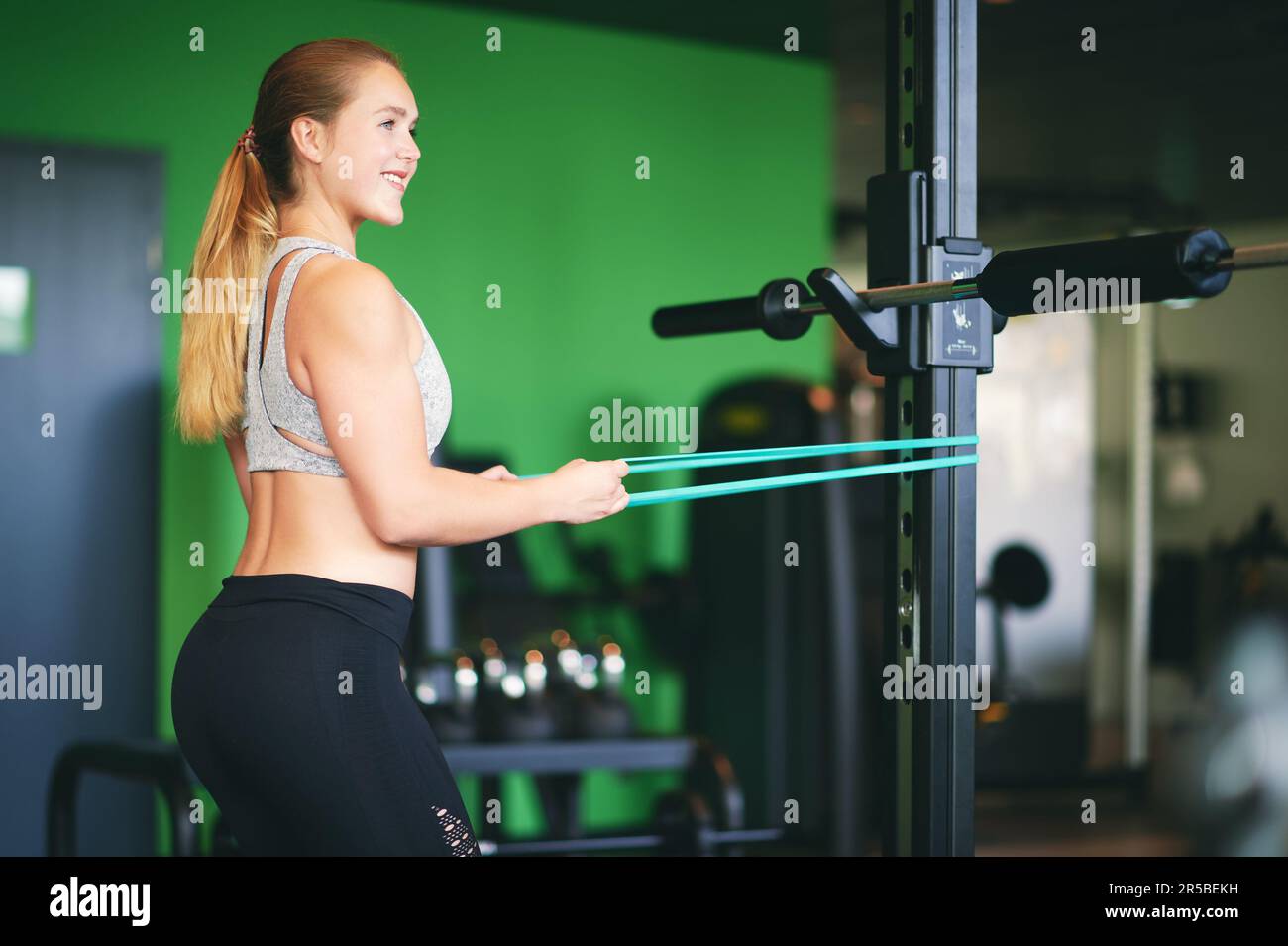 Young woman excercising hi-res stock photography and images - Alamy