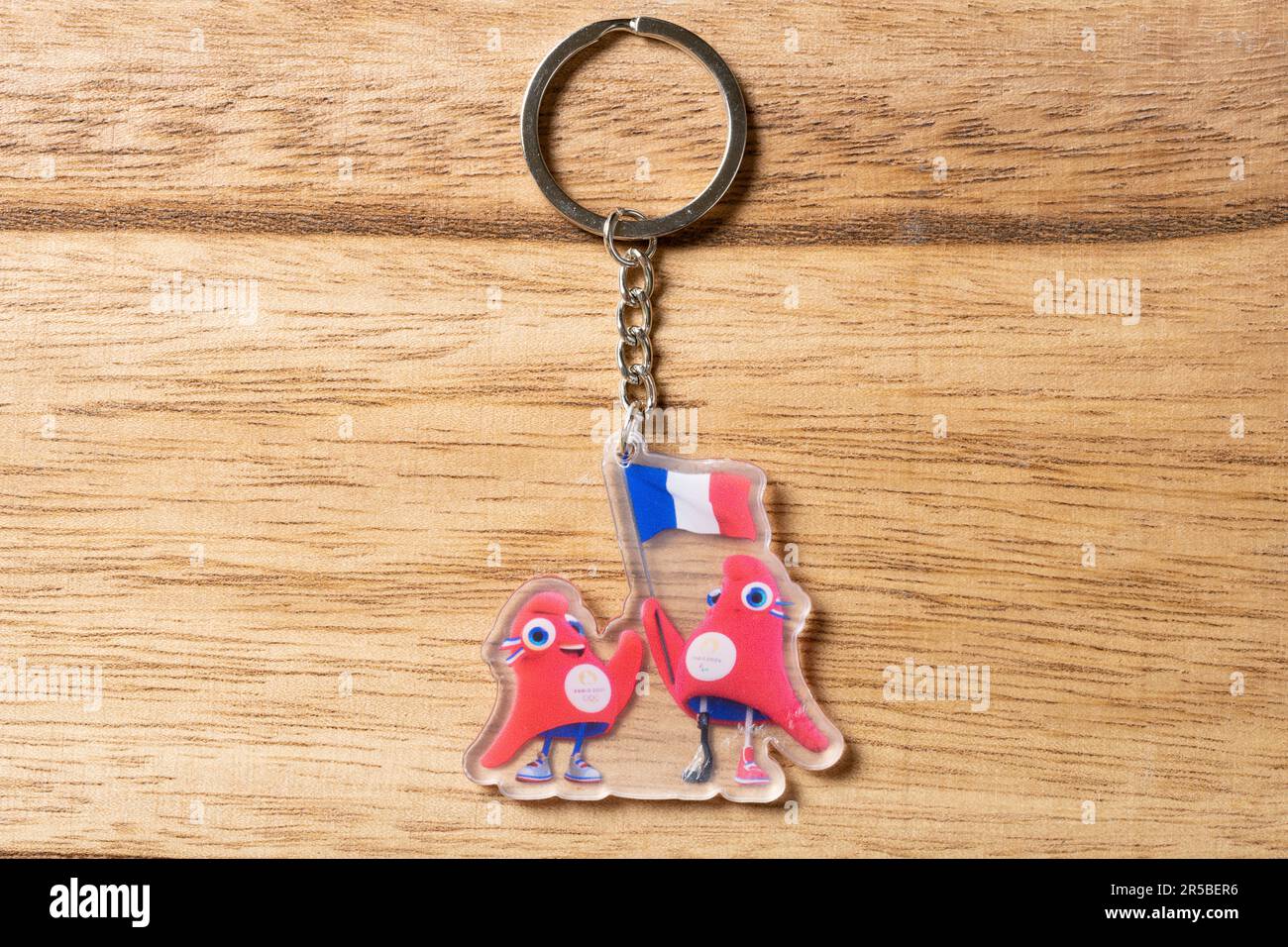ZHONGSHAN China-June 2,2023:Paris Olympic Games 2024 mascot the Phryges ...
