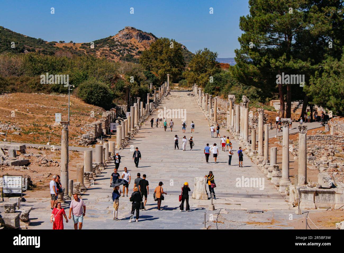 Ancient library of Celsus in Ephesus in Turkey. Ancient architectural ...