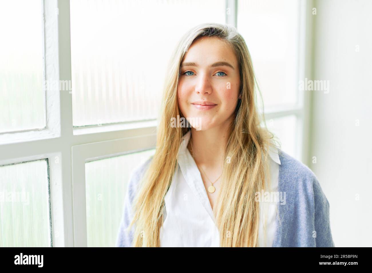 Beautiful 20 Year Old Woman With Blonde Hair