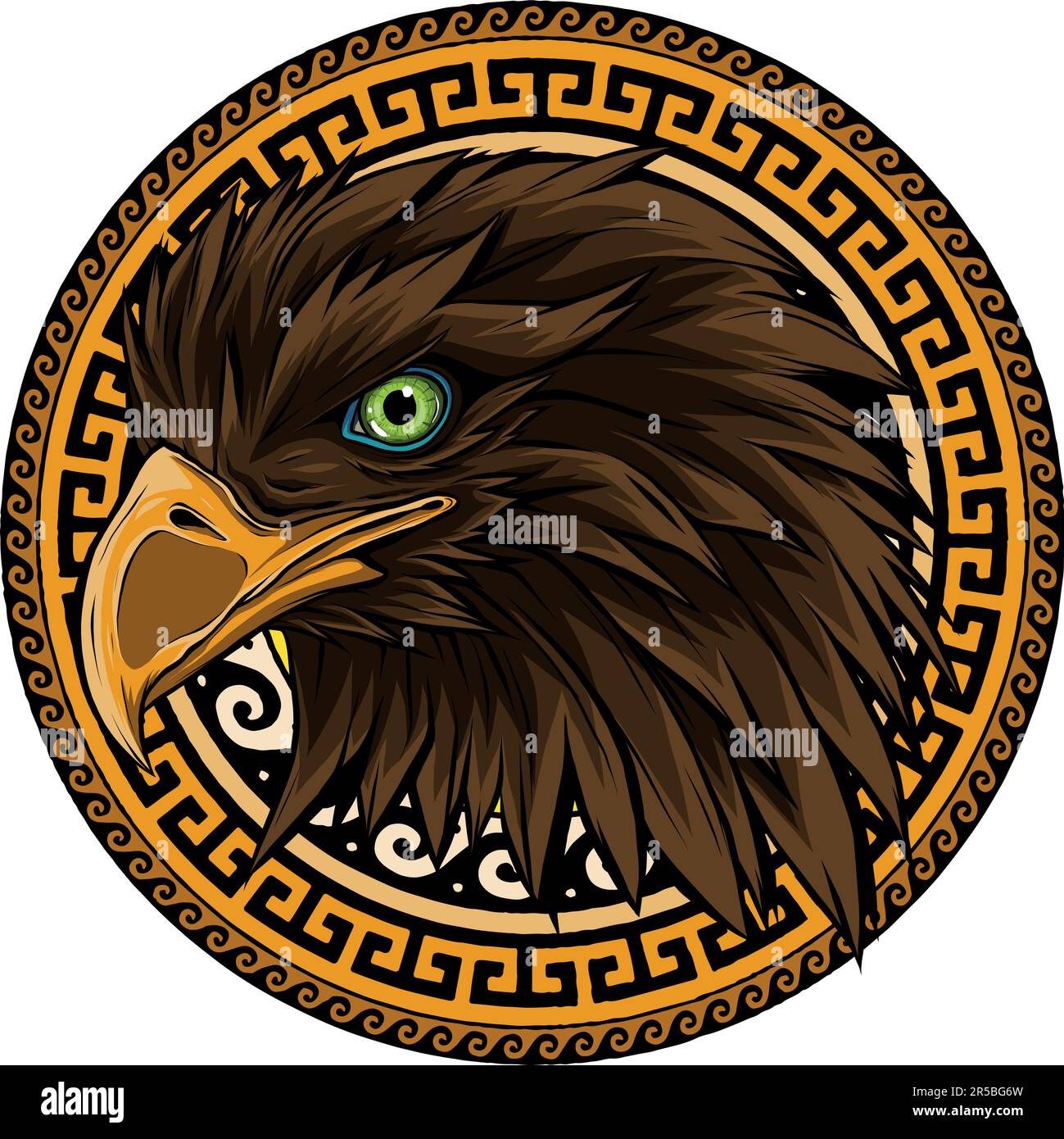 vector illustration of Eagle Head Logo Symbol Stock Vector Image & Art ...