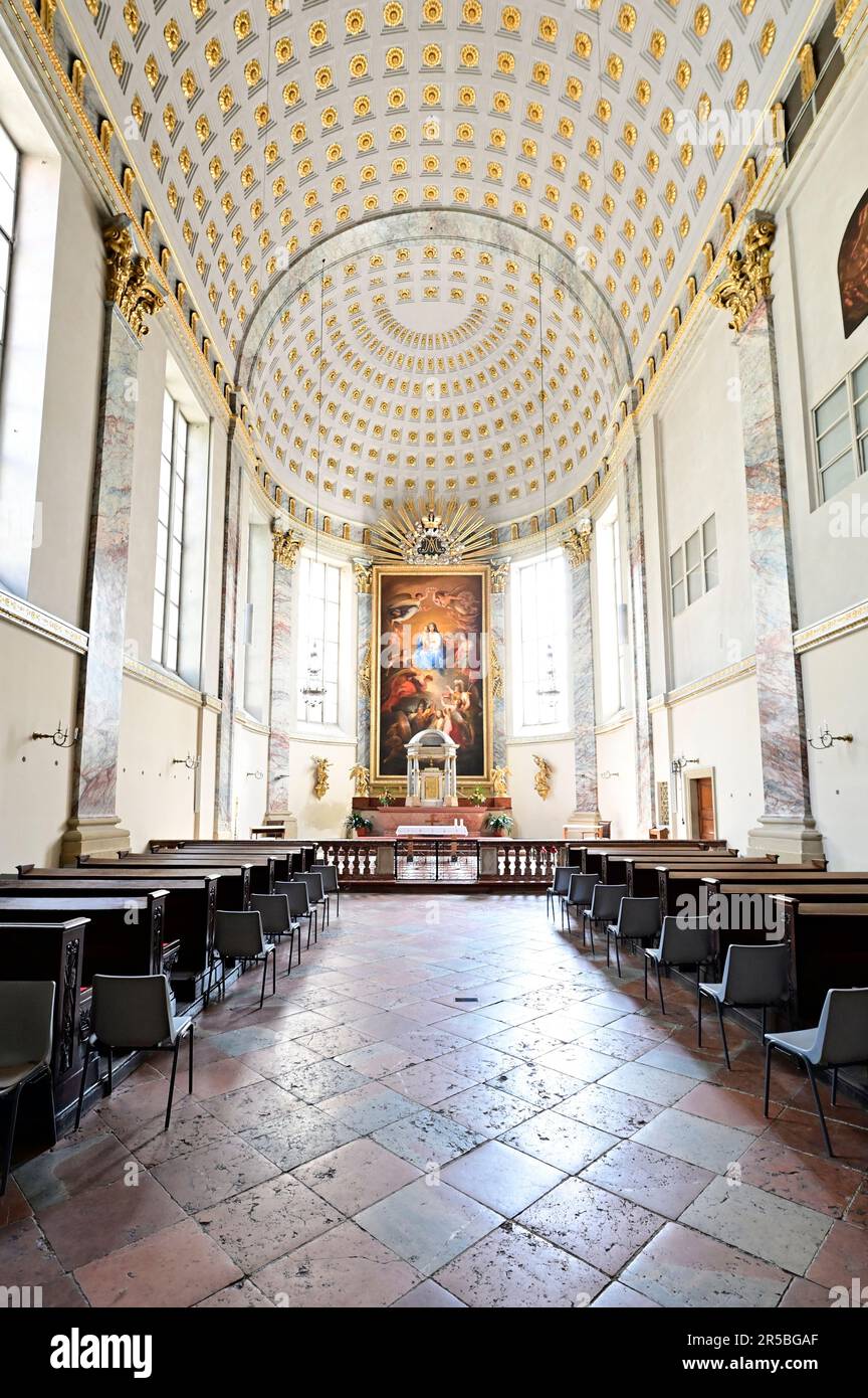 Vienna, Austria. Church at the court. The classical altar room. High ...