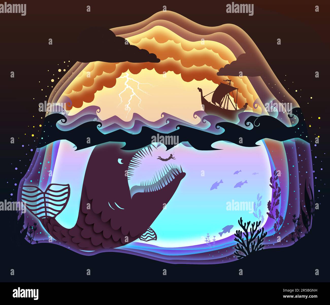 Jonah bible story hi-res stock photography and images - Alamy