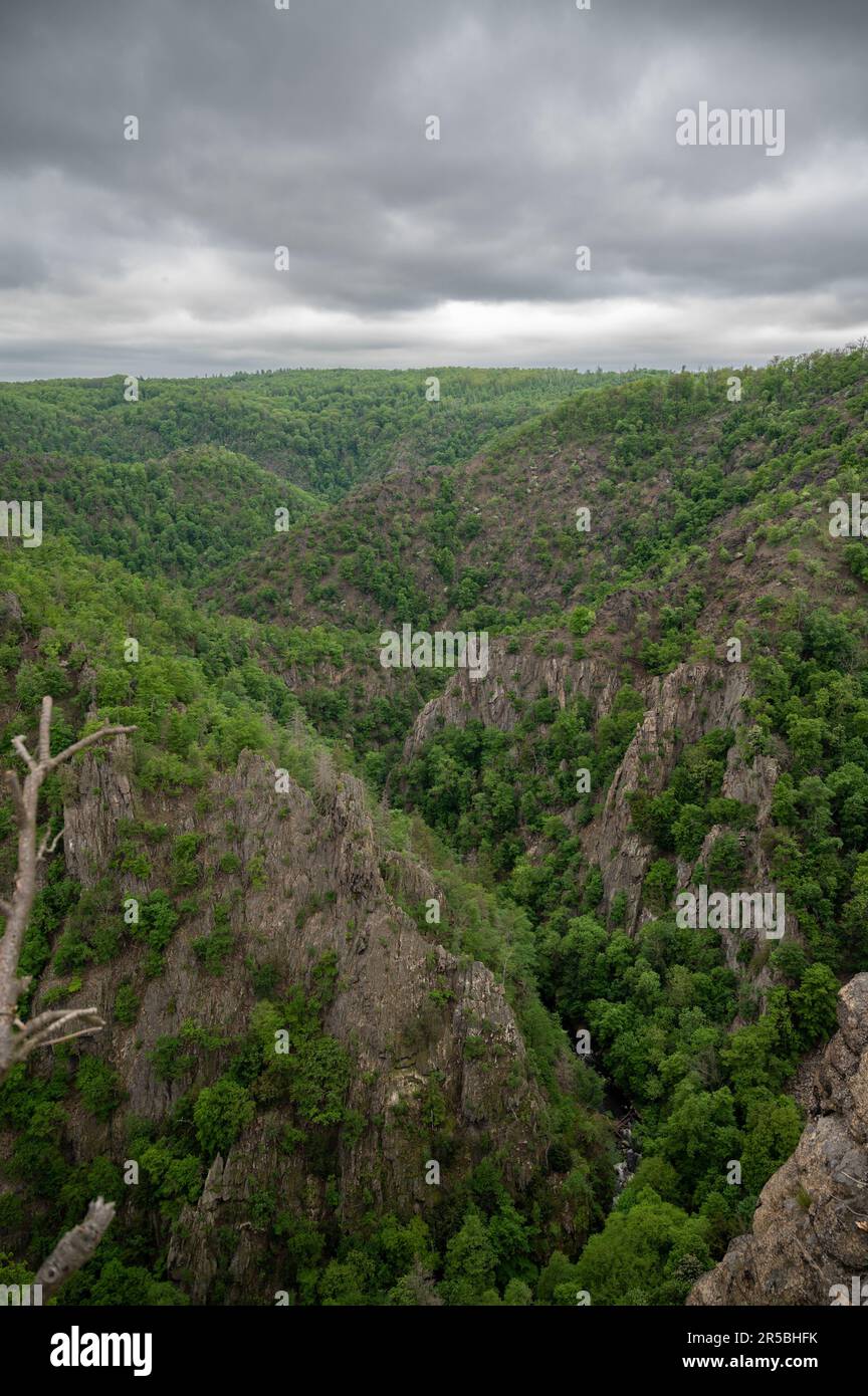 A scenic view of the Bode Gorge in Germany Stock Photo - Alamy