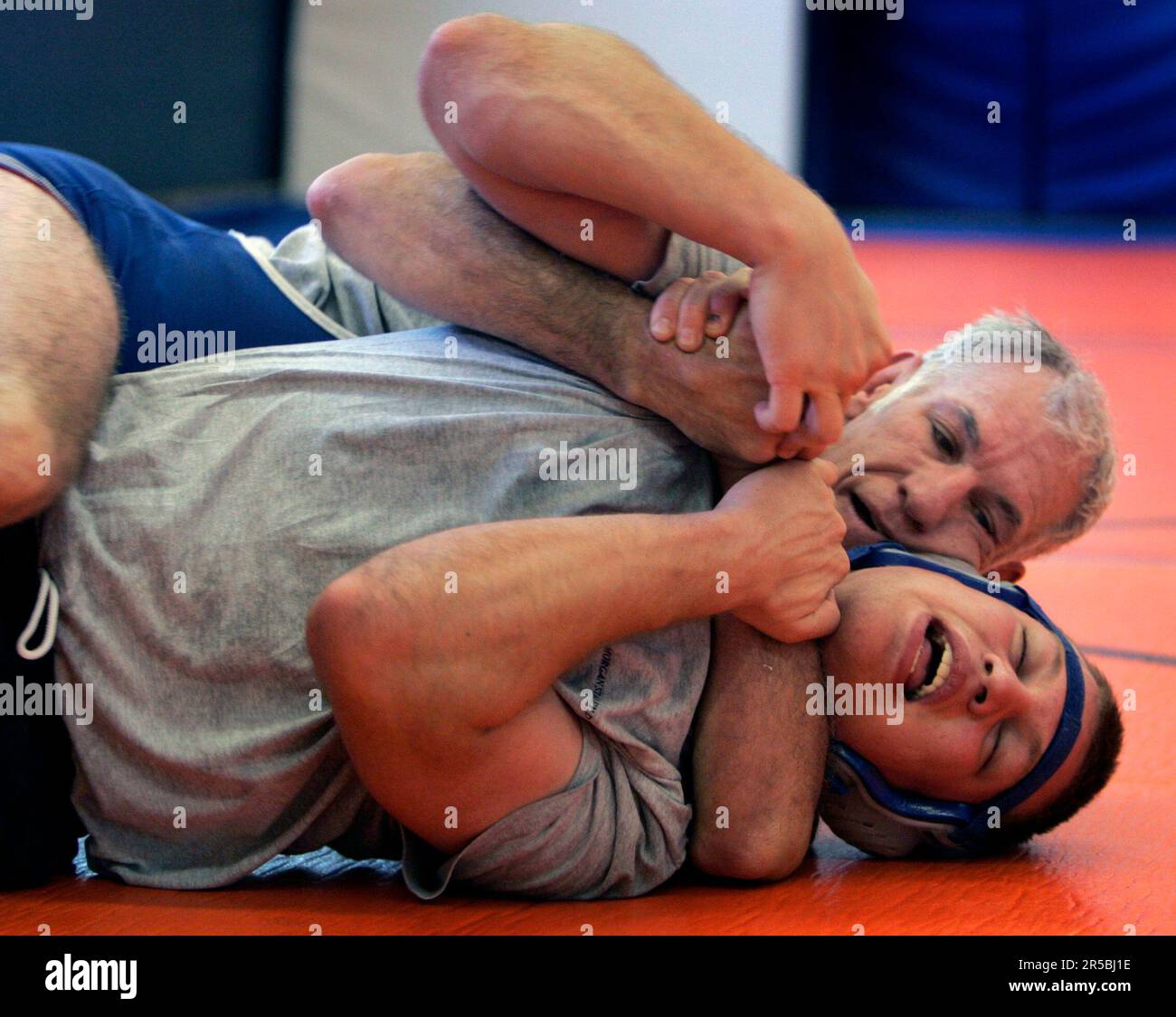 pnwrestle25 088 pc.jpg Coach Jim Lucas, a wrestler at San Jose State ...