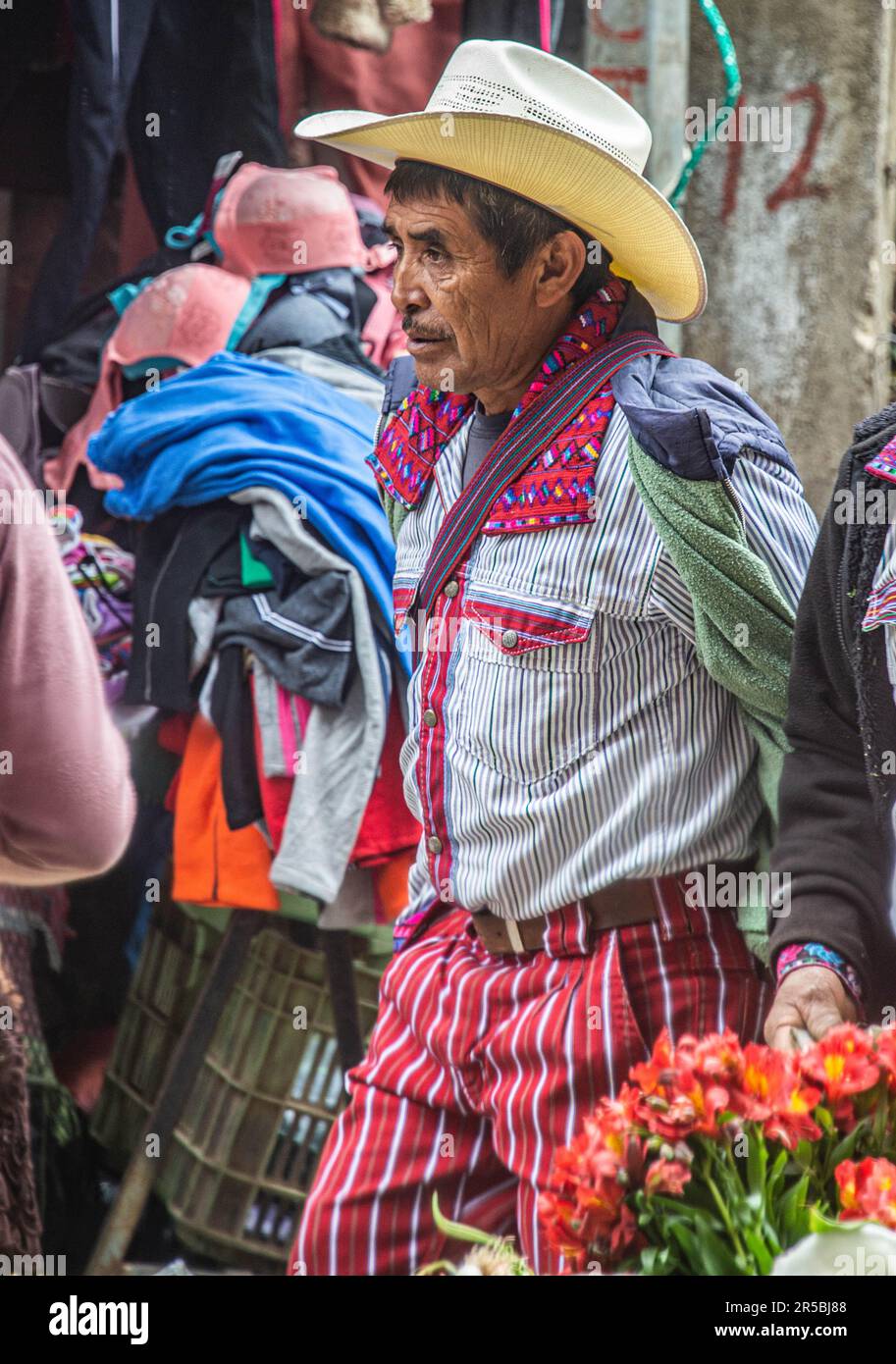 Men in colorful traditional dress, Todos Santos Cuchumatán ...