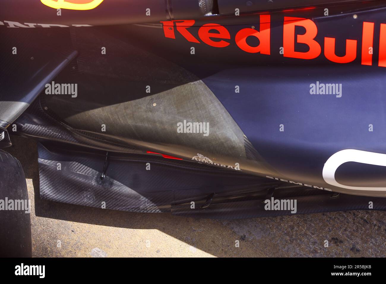 Red Bull Racing RB19, mechanical detail aerodynamism, aerodynamic ...