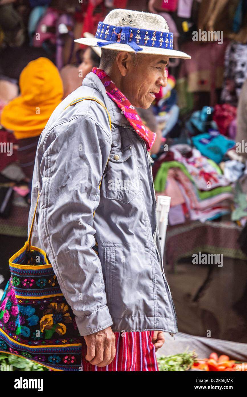 Men in colorful traditional dress, Todos Santos Cuchumatán ...