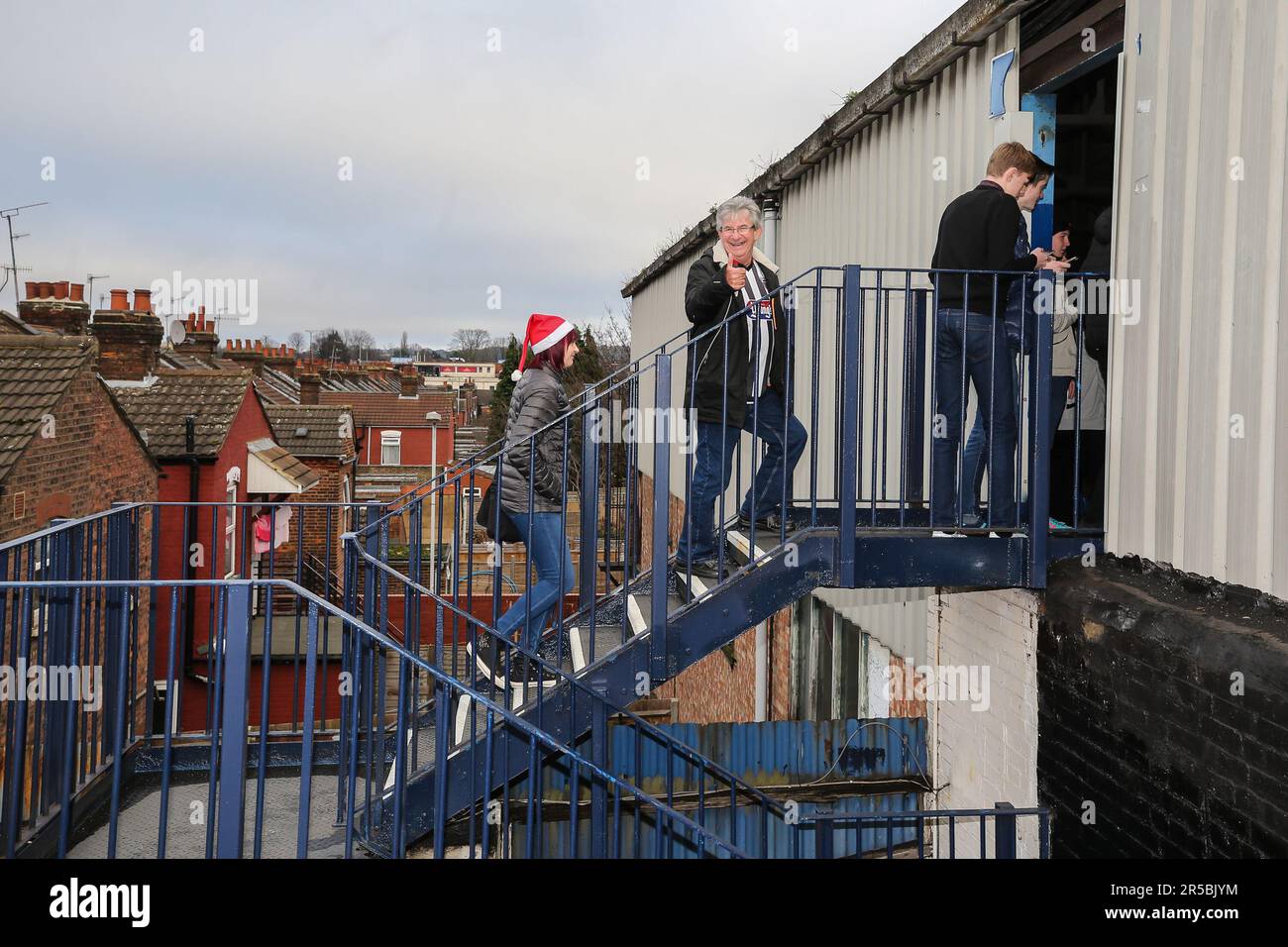 Luton, UK. 29th May, 2023. General view from the away supporters ...