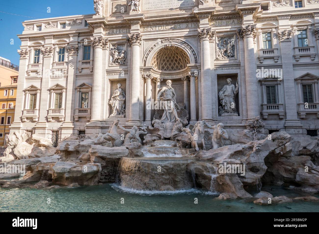 The famous fountain of Trevi in Rome Stock Photo - Alamy