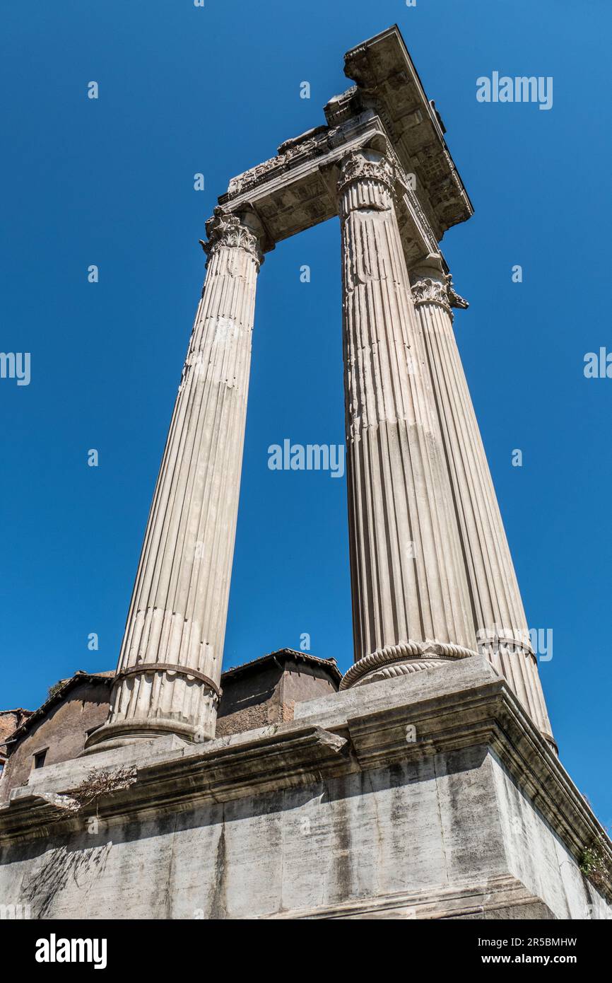 The Temple of Apollo in Rome Stock Photo - Alamy