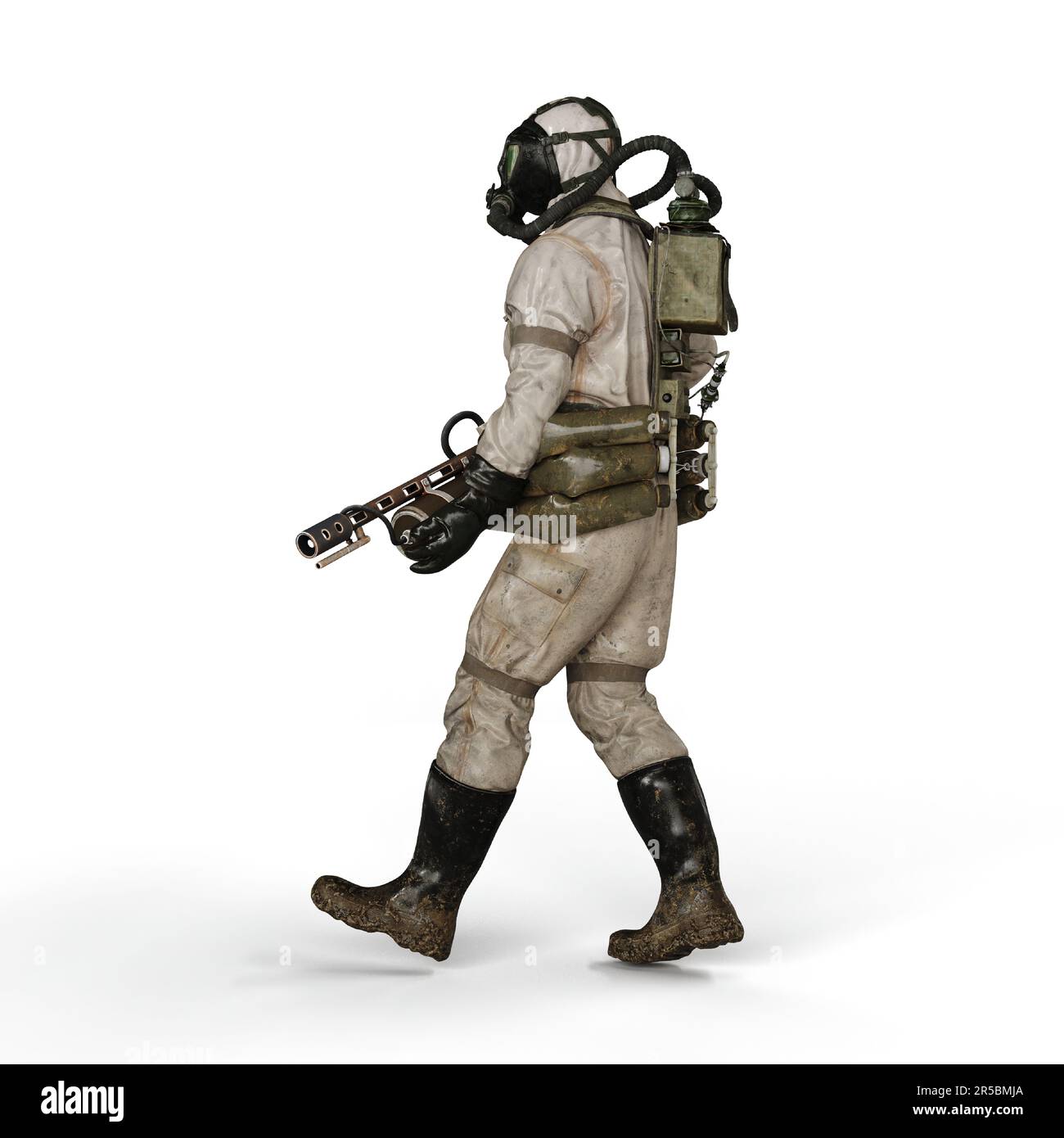 Soldier wearing gas mask Cut Out Stock Images & Pictures - Alamy