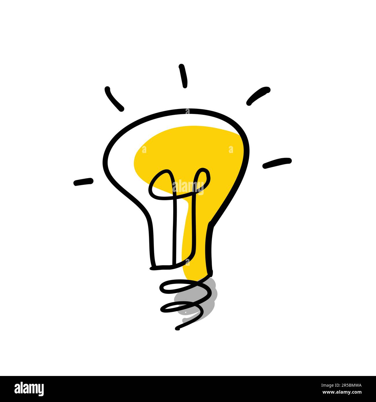 Image of light bulb idea vector vectors hi-res stock photography and images - Alamy