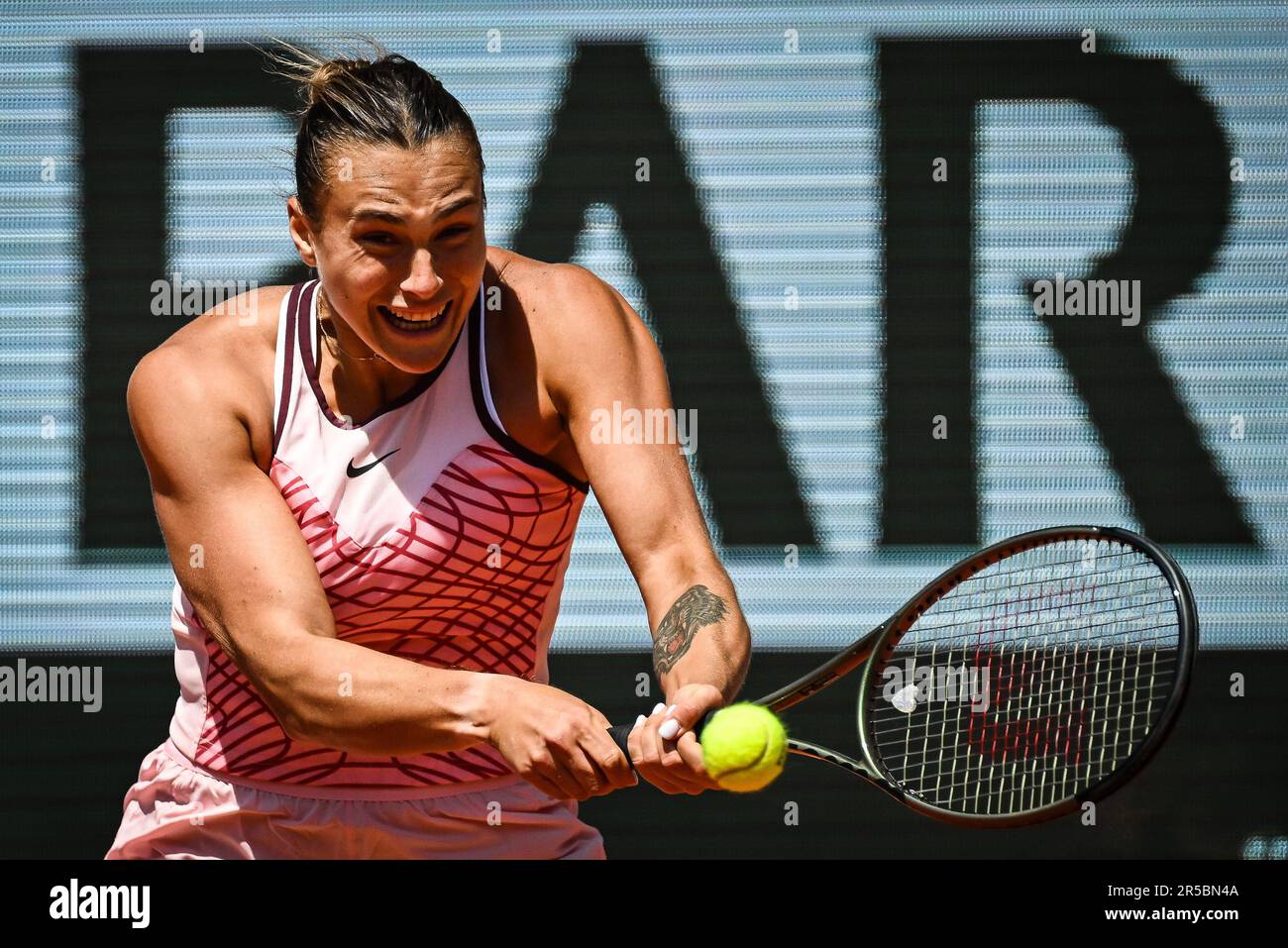 Aryna SABALENKA of Belarus during the sixth day of Roland-Garros 2023 ...