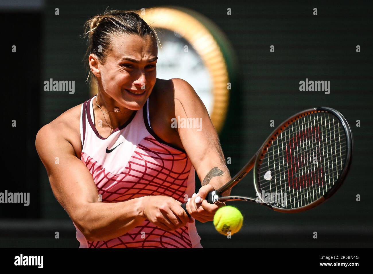 Aryna SABALENKA of Belarus during the sixth day of Roland-Garros 2023 ...