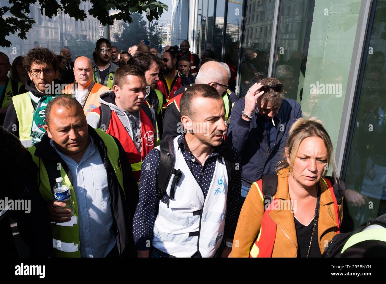 Saint Ouen, France. 02nd June, 2023. The elected representatives of the ...