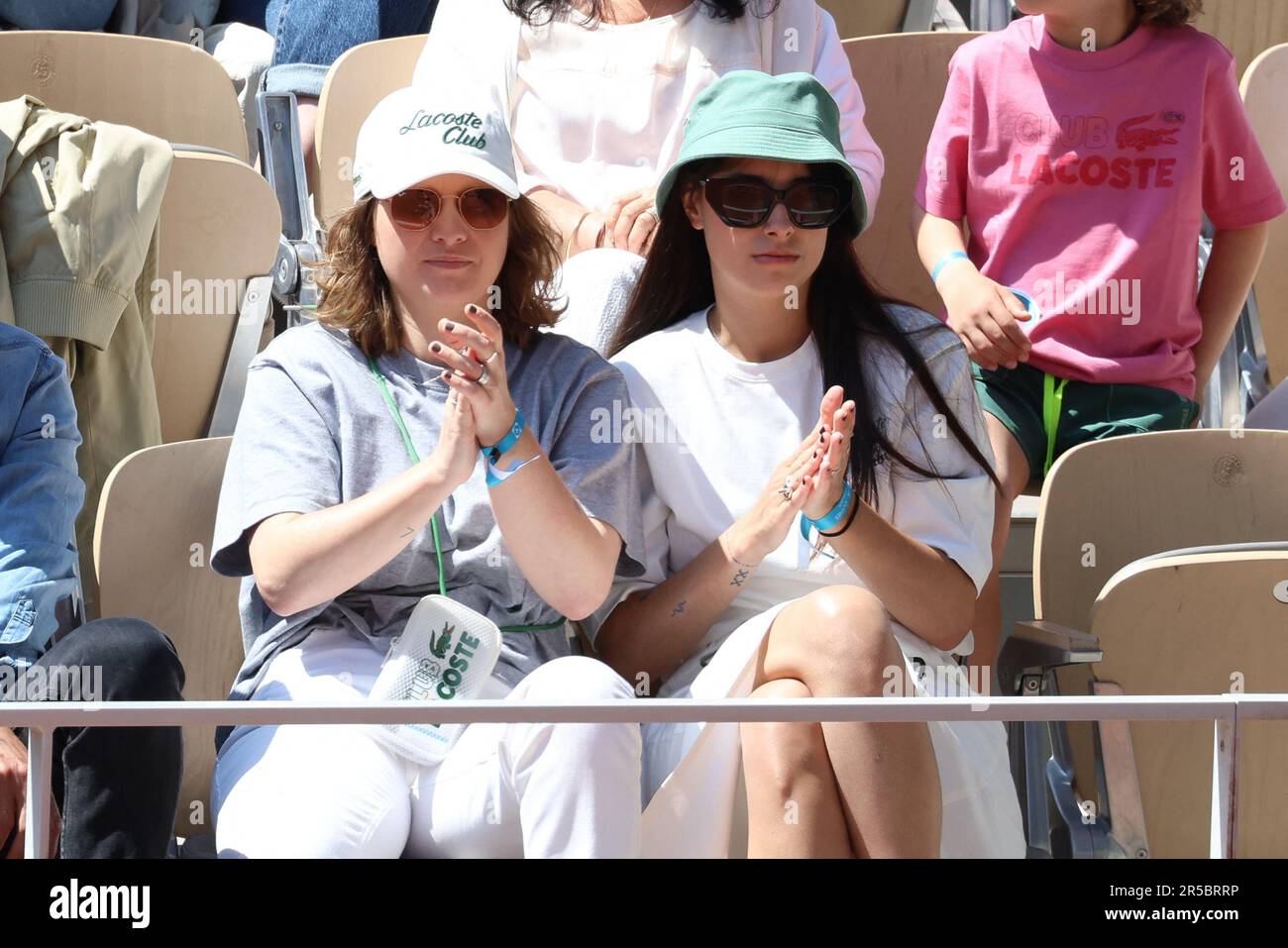 Paris, France. 02nd June, 2023. Emma Peters, Charlotte Jallat in the ...