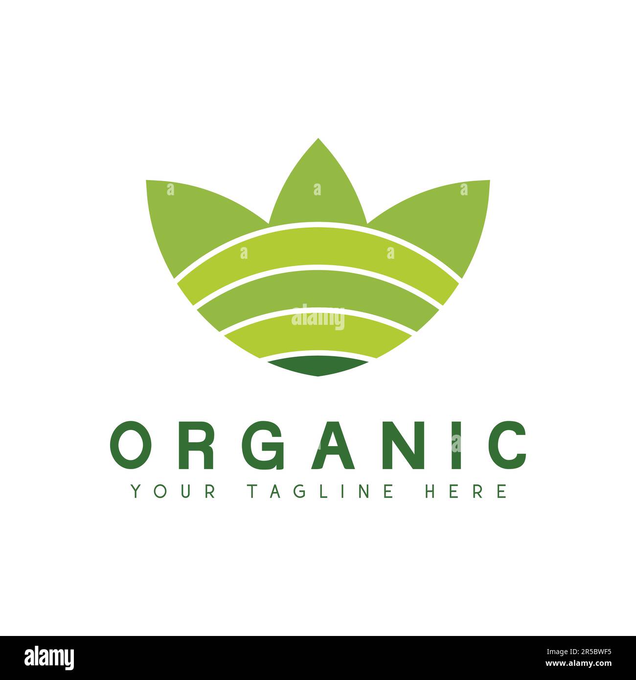 Organic Plants Logo Design Vegan Food Logotype Green Natural Leaf Icon ...