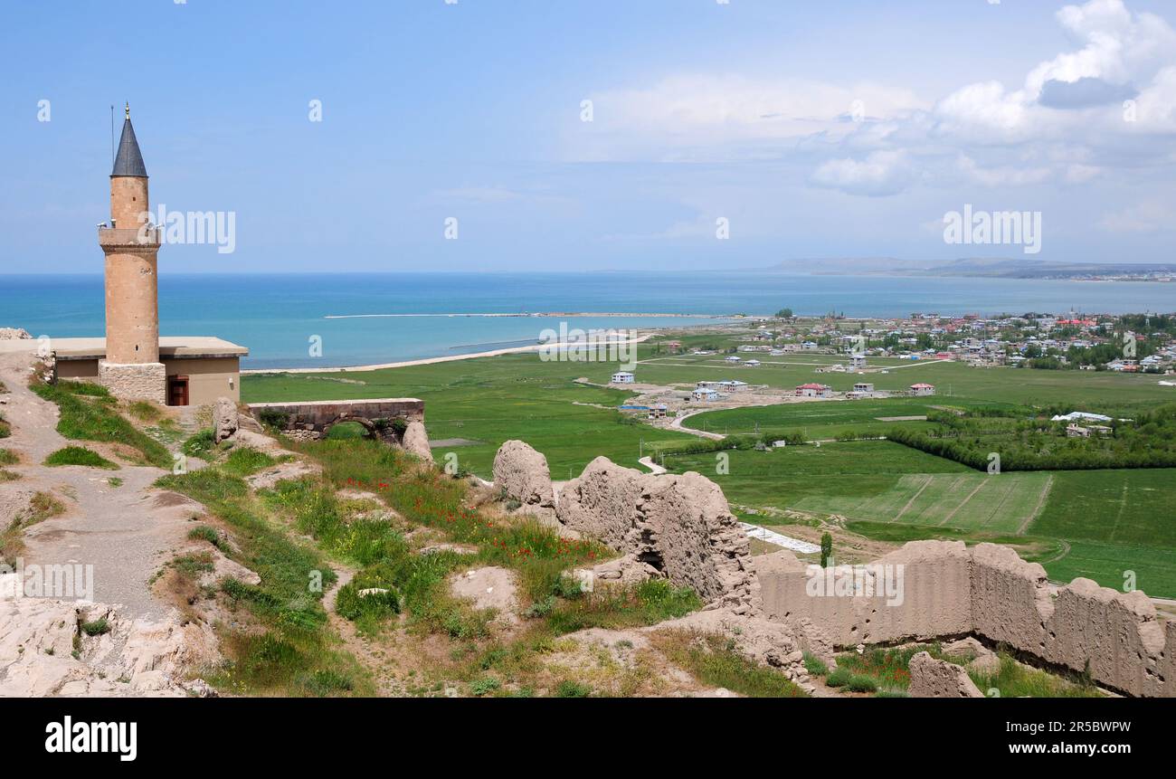 Van Castle, located in the city of Van, Turkey, was built during the ...