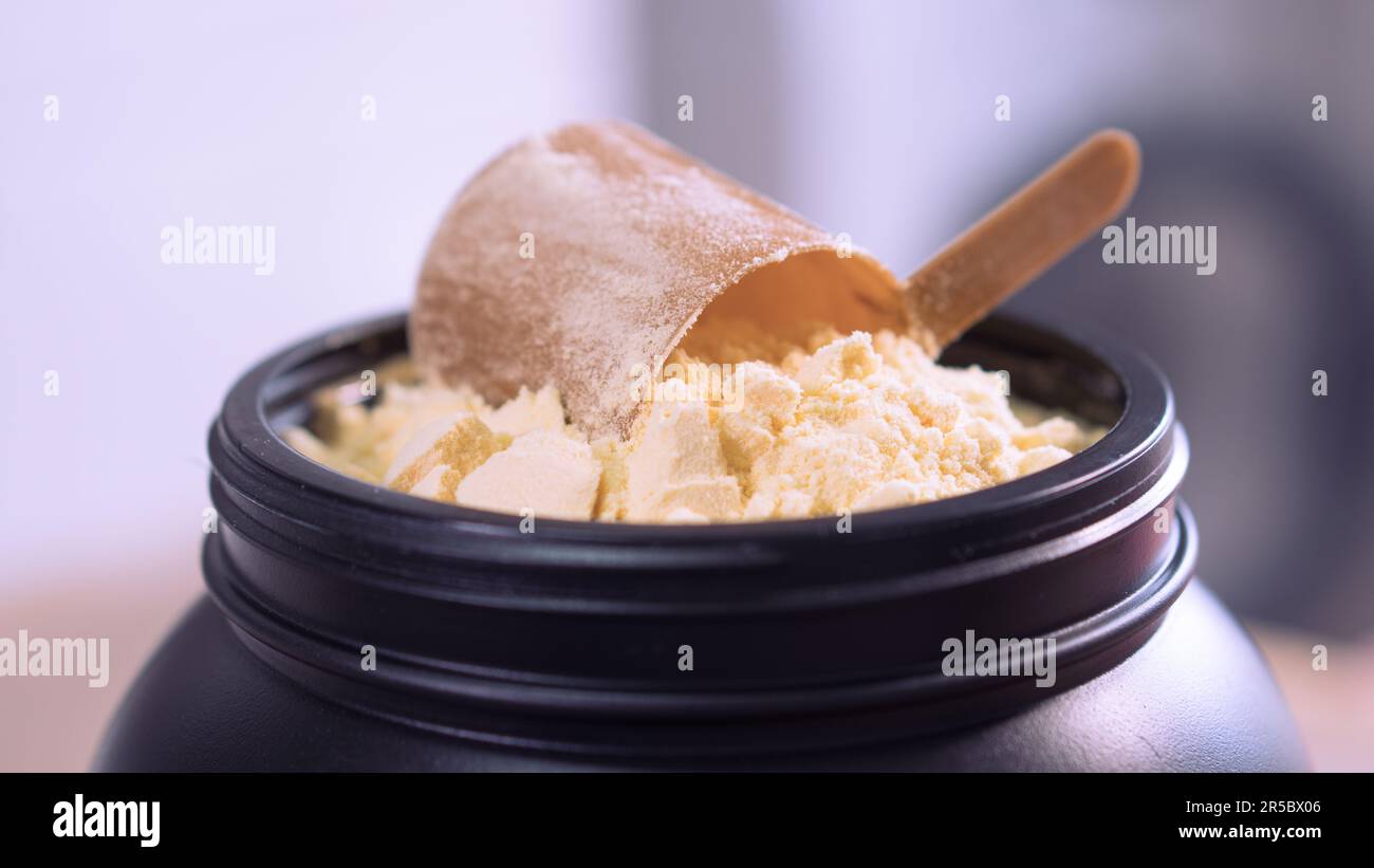 Container milk whey protein hi-res stock photography and images - Alamy