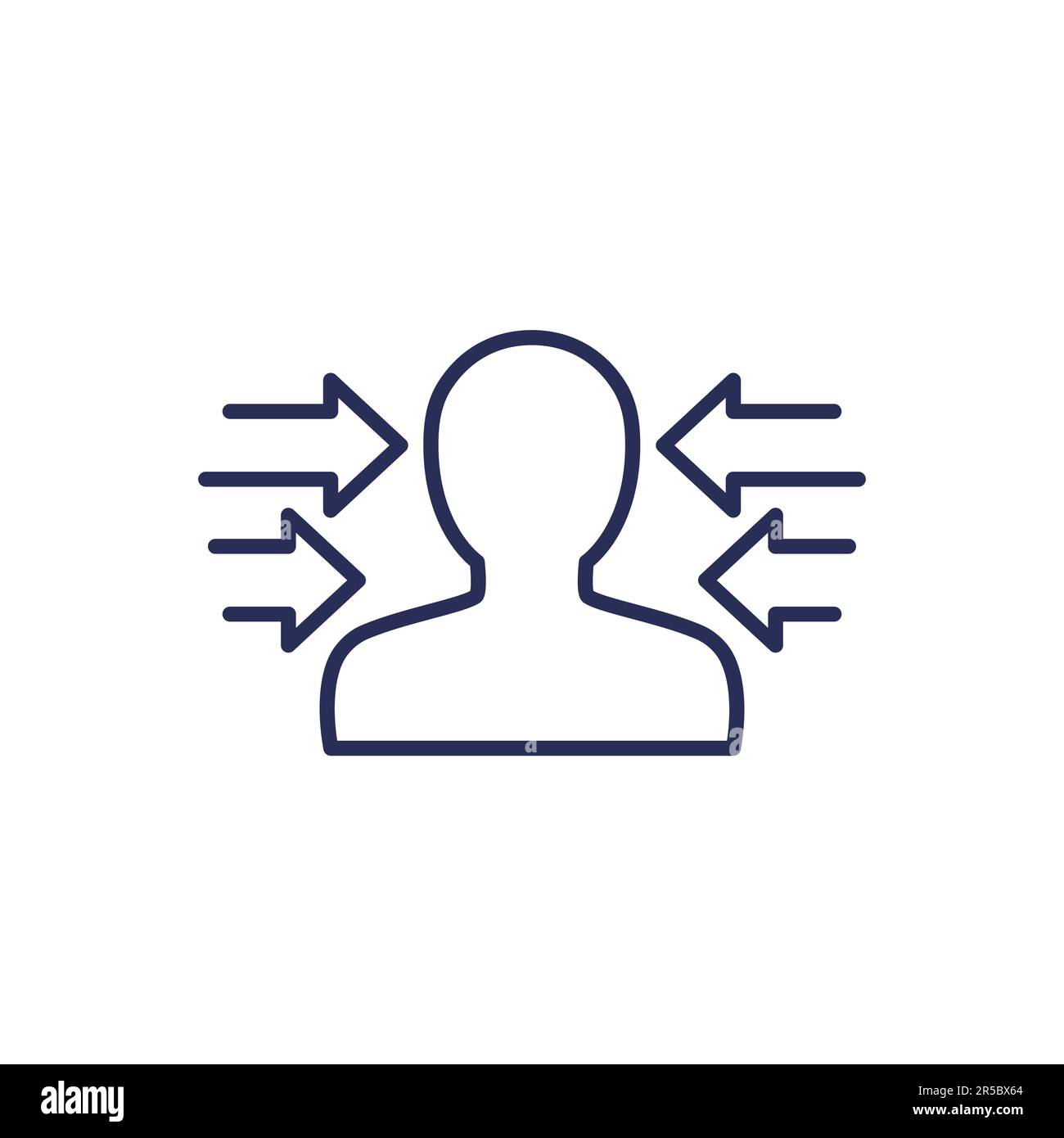 social pressure line icon, vector Stock Vector Image & Art - Alamy