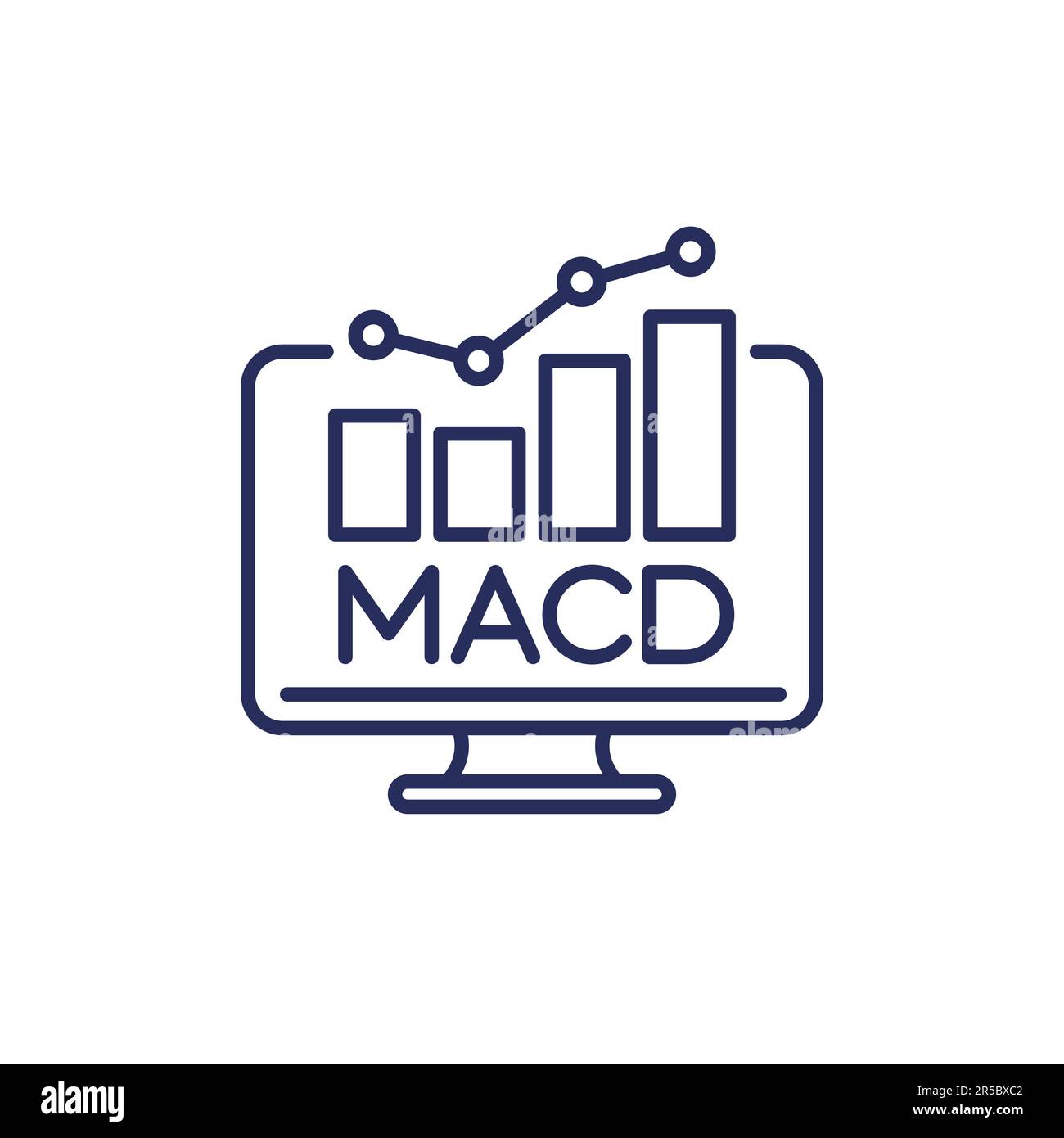 MACD trading indicator line icon Stock Vector Image & Art - Alamy