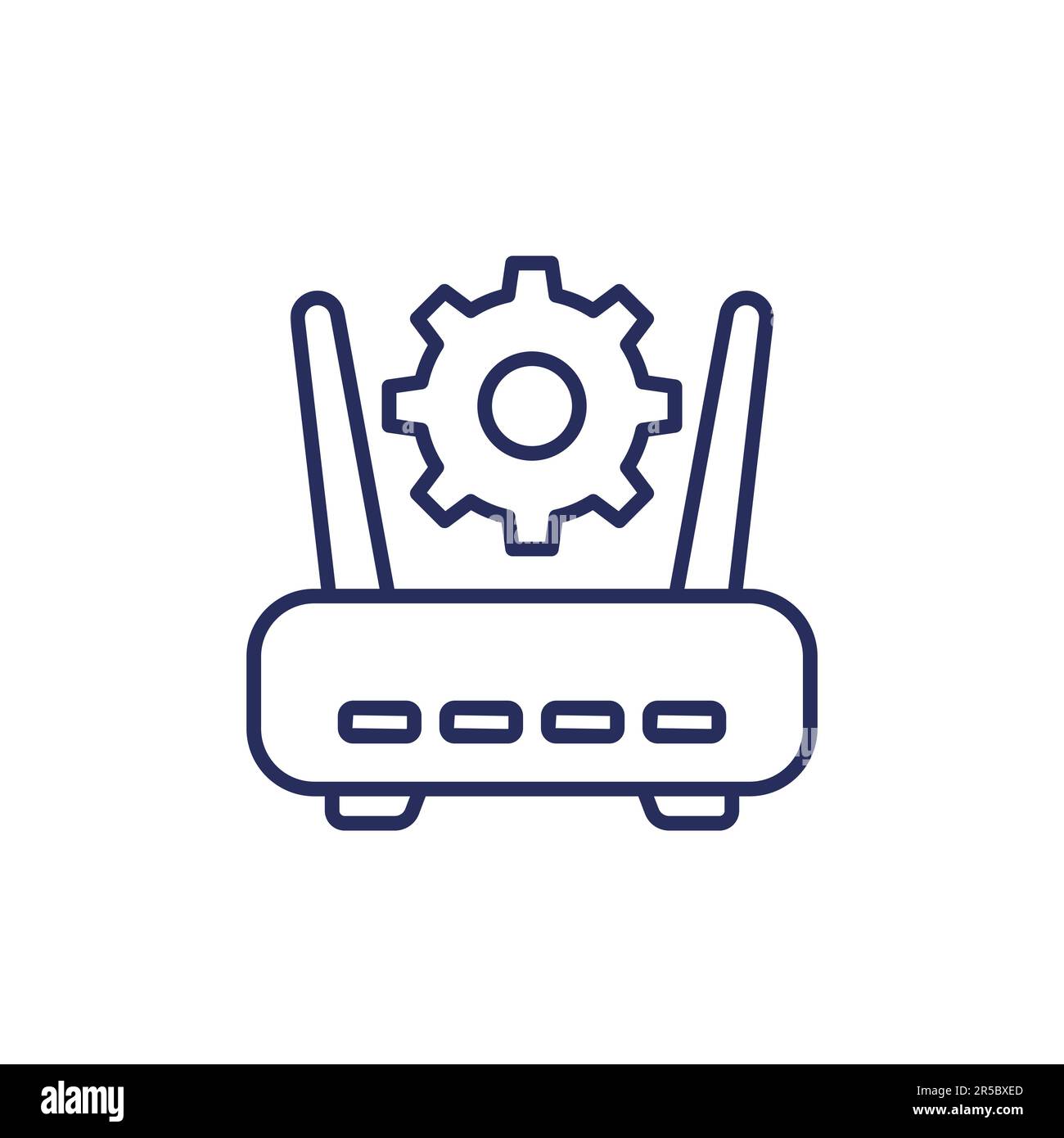 Wlan modem icon outline Stock Vector Images - Alamy