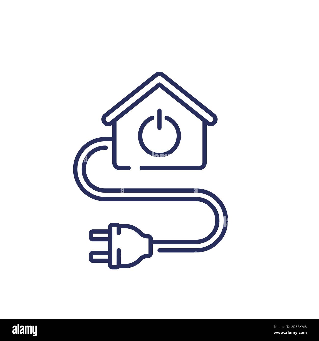 electric home, house line icon Stock Vector Image & Art - Alamy