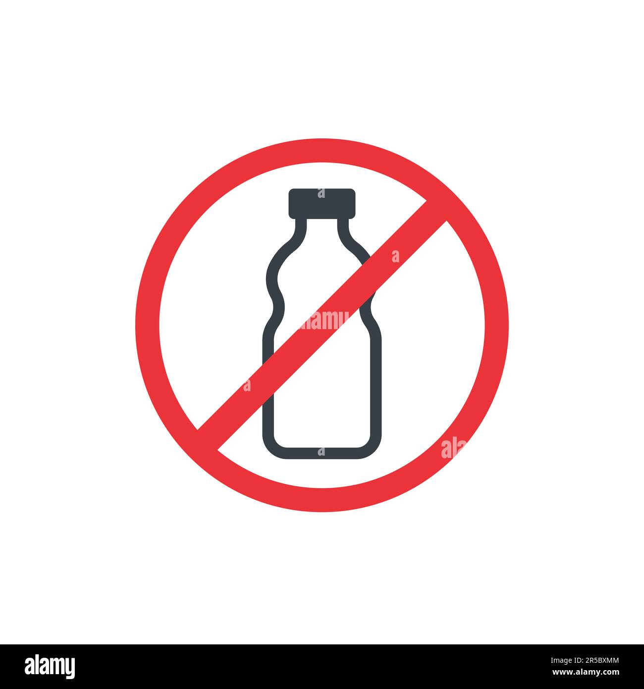 no plastic bottles icon, vector sign Stock Vector Image & Art - Alamy
