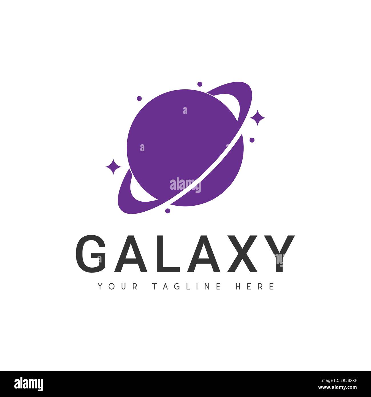 Galaxy Logo Design Space Logotype Planet Icon Stock Vector Image & Art ...